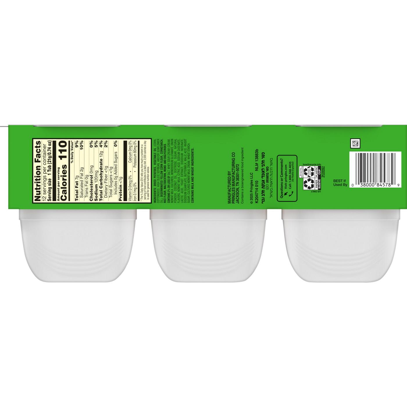 Pringles Sour Cream & Onion Snack Stacks Potato Crisps Chips - Shop ...