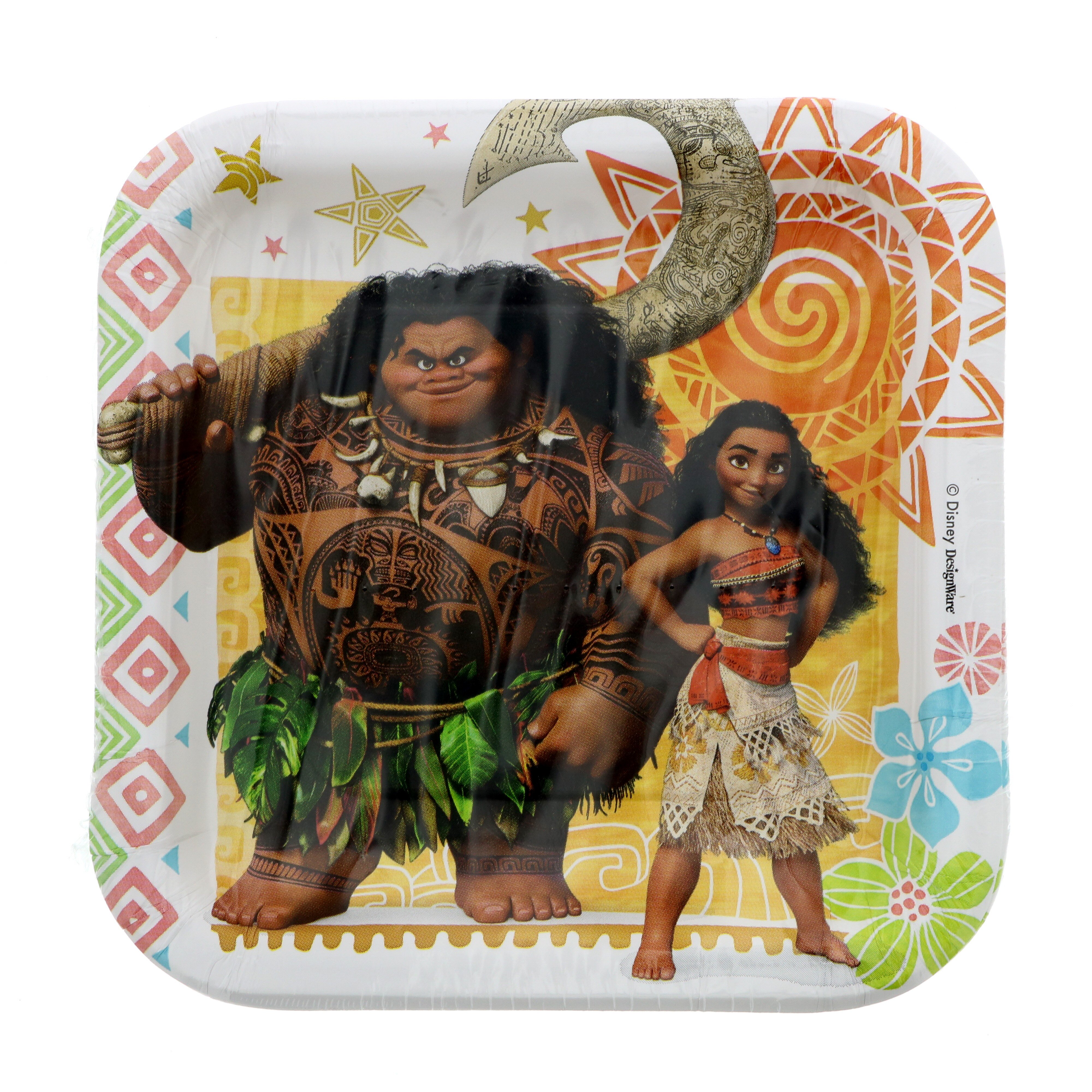 American Greetings Disney Moana 7" Square Plates - Shop Disposable ...