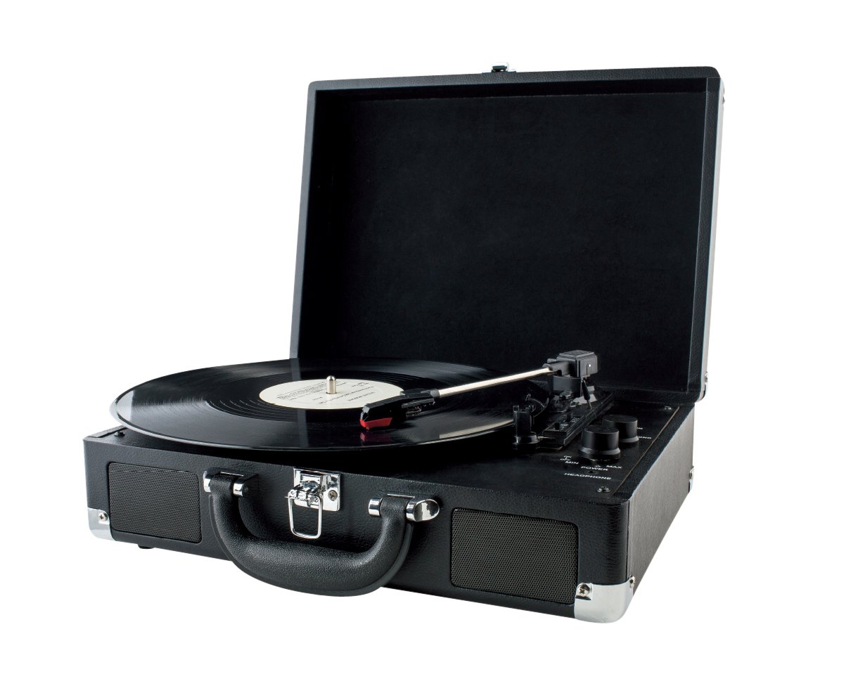 SoundLogic Retro Turntable with Bluetooth Speaker, Black - Shop ...