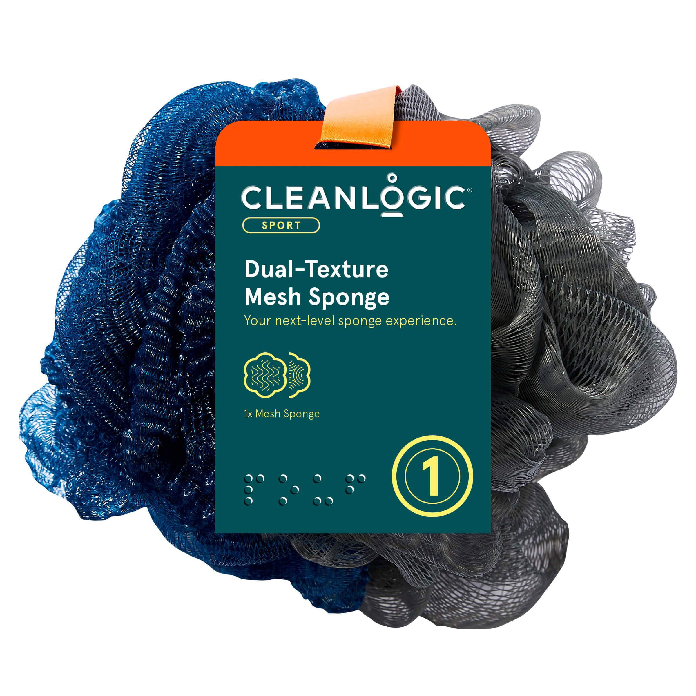 Cleanlogic Sport Dual-Texture Mesh Loofah Bath Sponge - Shop ...