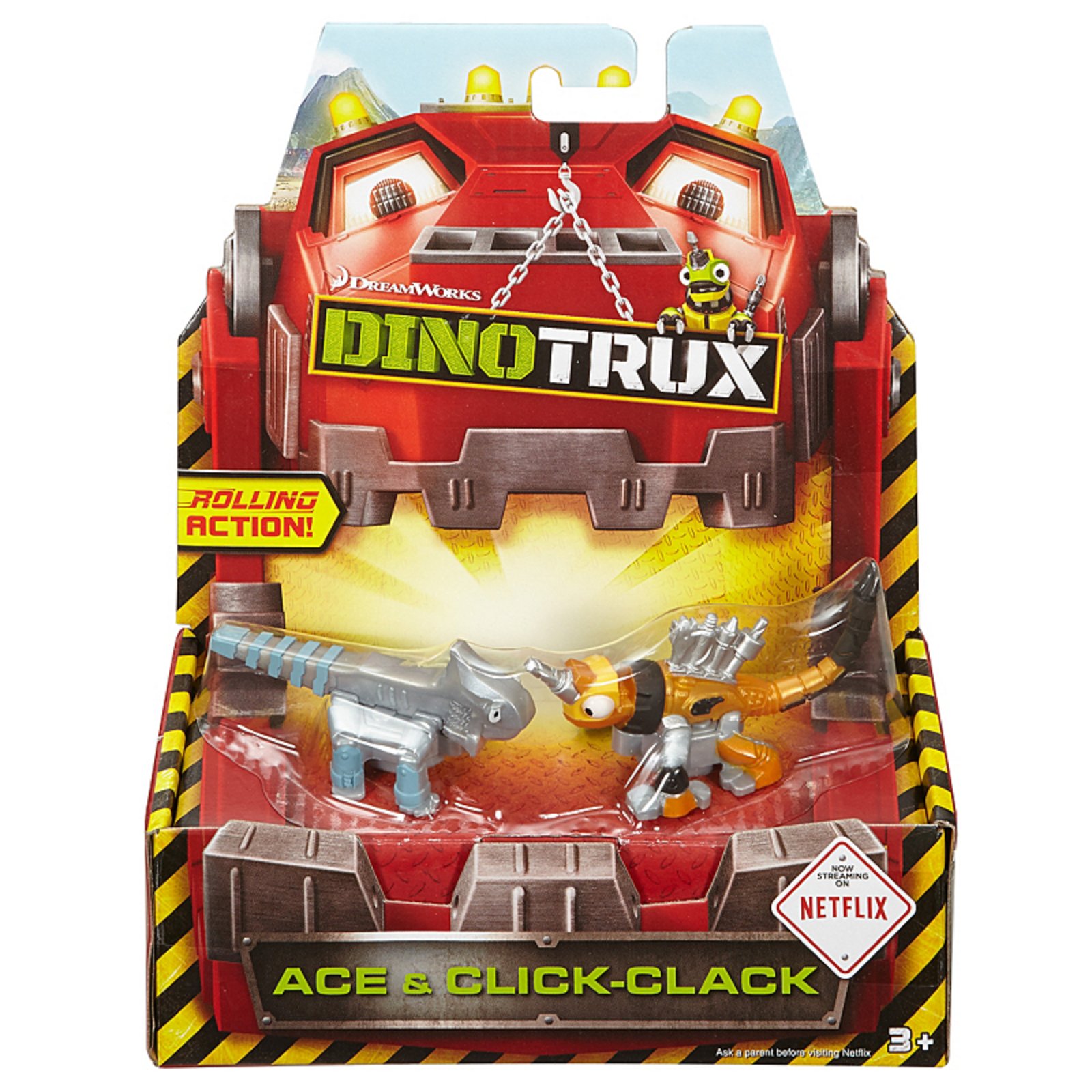 Mattel Dinotrux Die-Cast Ace & Click-Clack - Shop Toy Vehicles at H-E-B