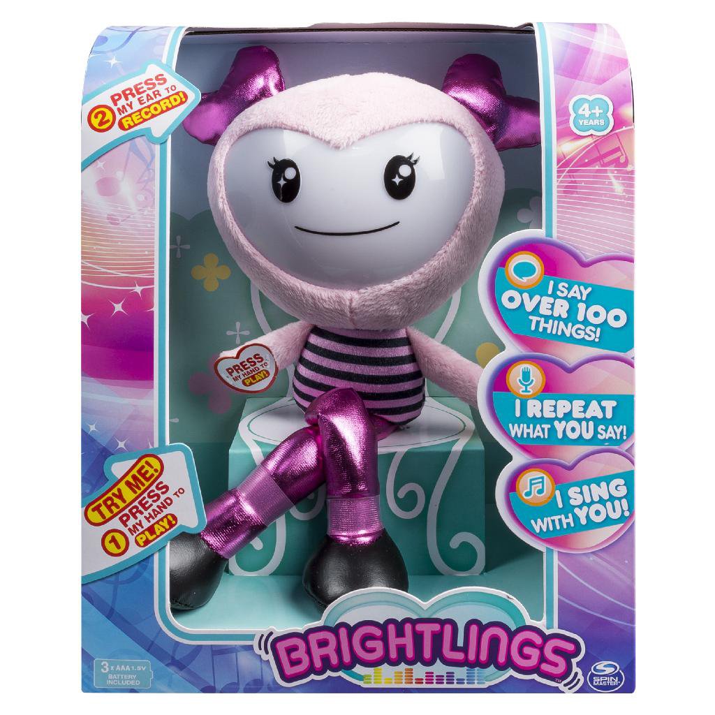 Spin Master Brightlings Interactive Singing, Talking 15" Plush, Pink - Shop Spin Master ...