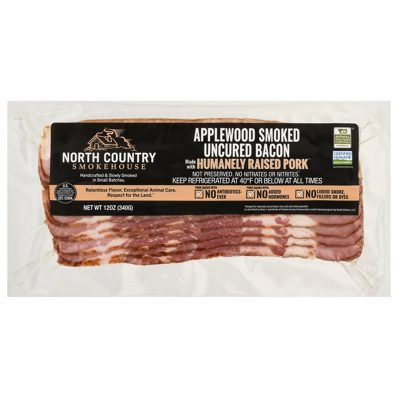 North Country Smokehouse Applewood Smoked Uncured Bacon - Shop Bacon at ...
