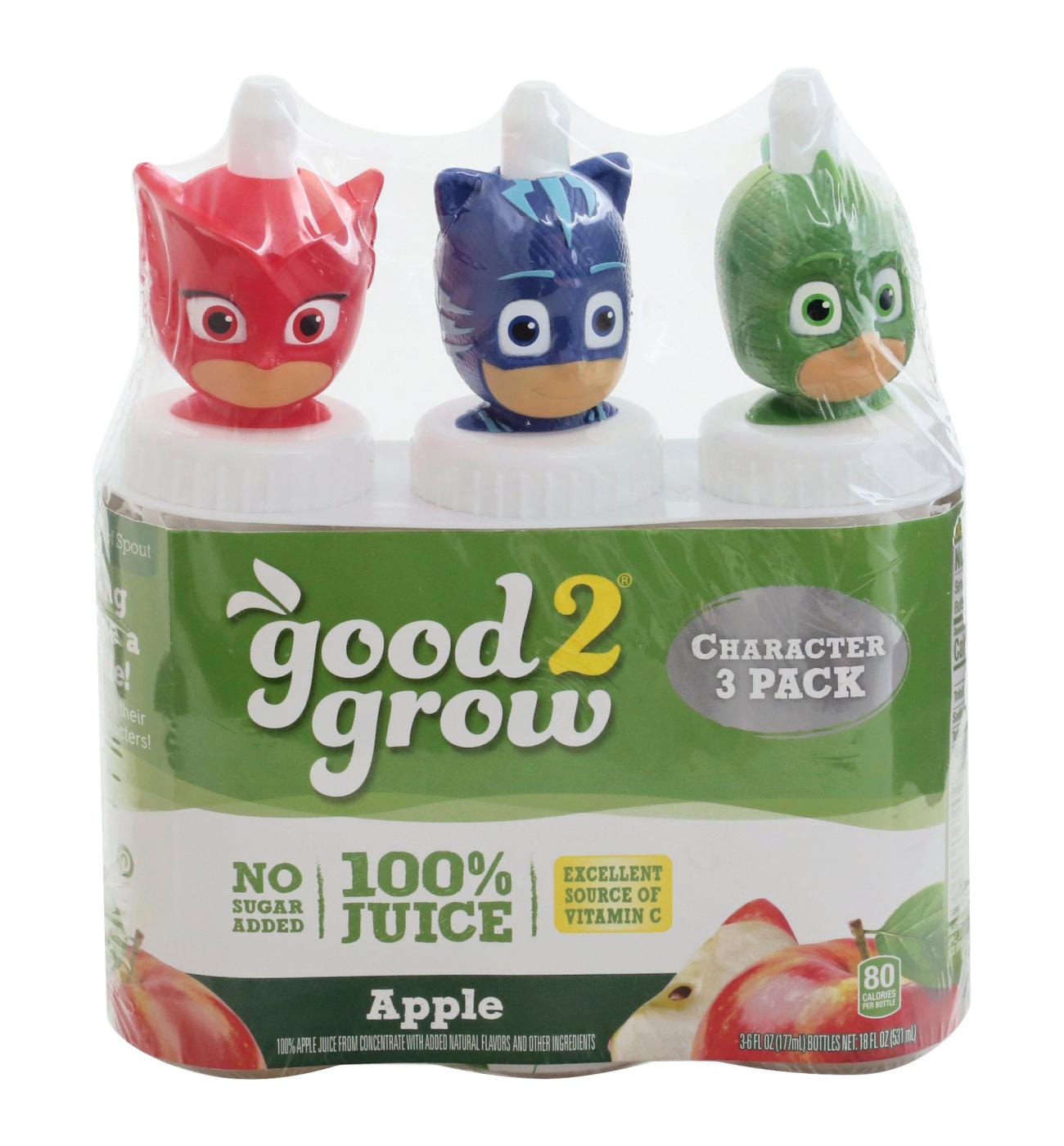 good2grow 100% Apple Juice 3 pk Bottles - Shop Juice at H-E-B