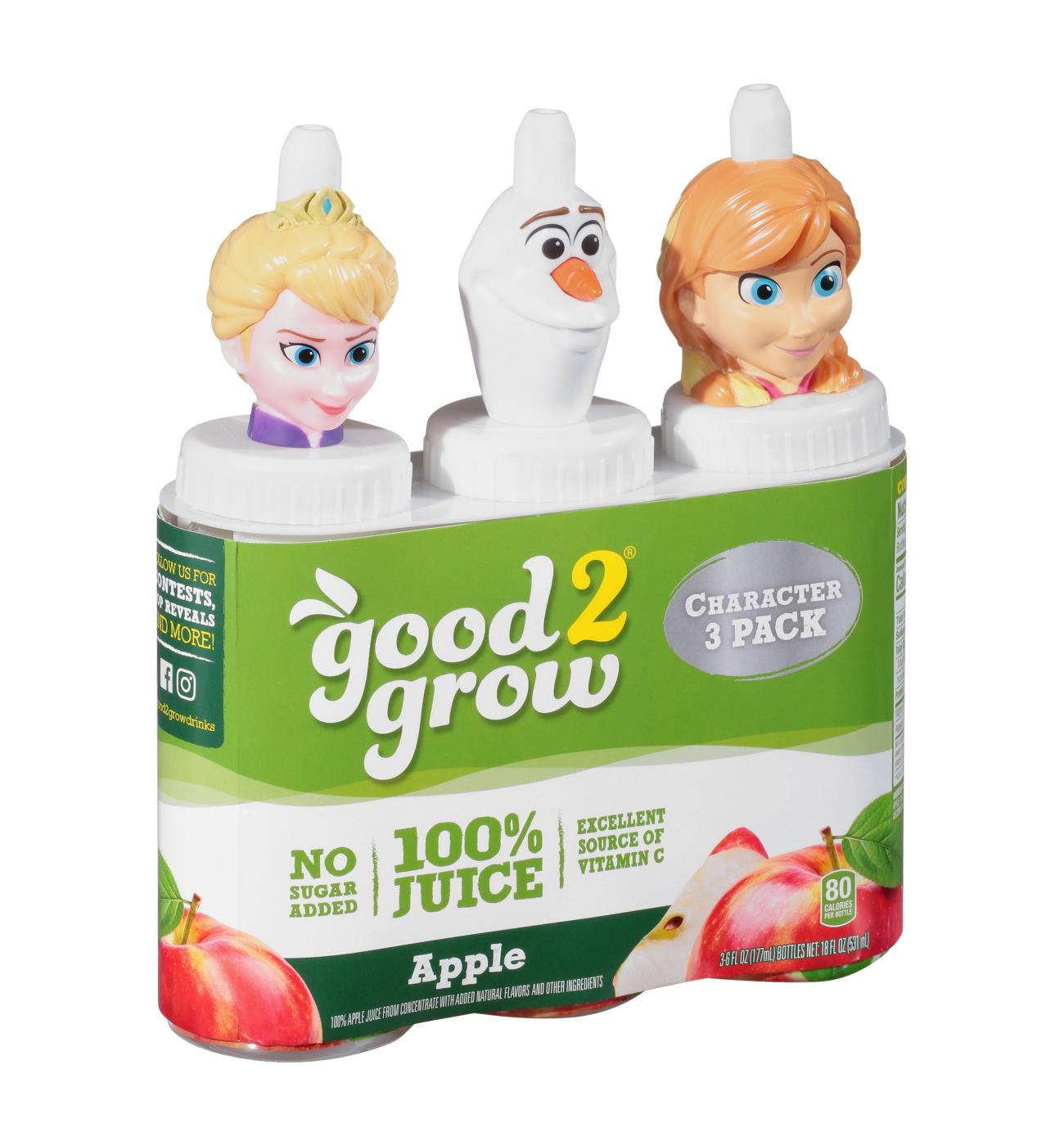 good2grow 100% Apple Juice 3 pk Bottles - Shop Juice at H-E-B