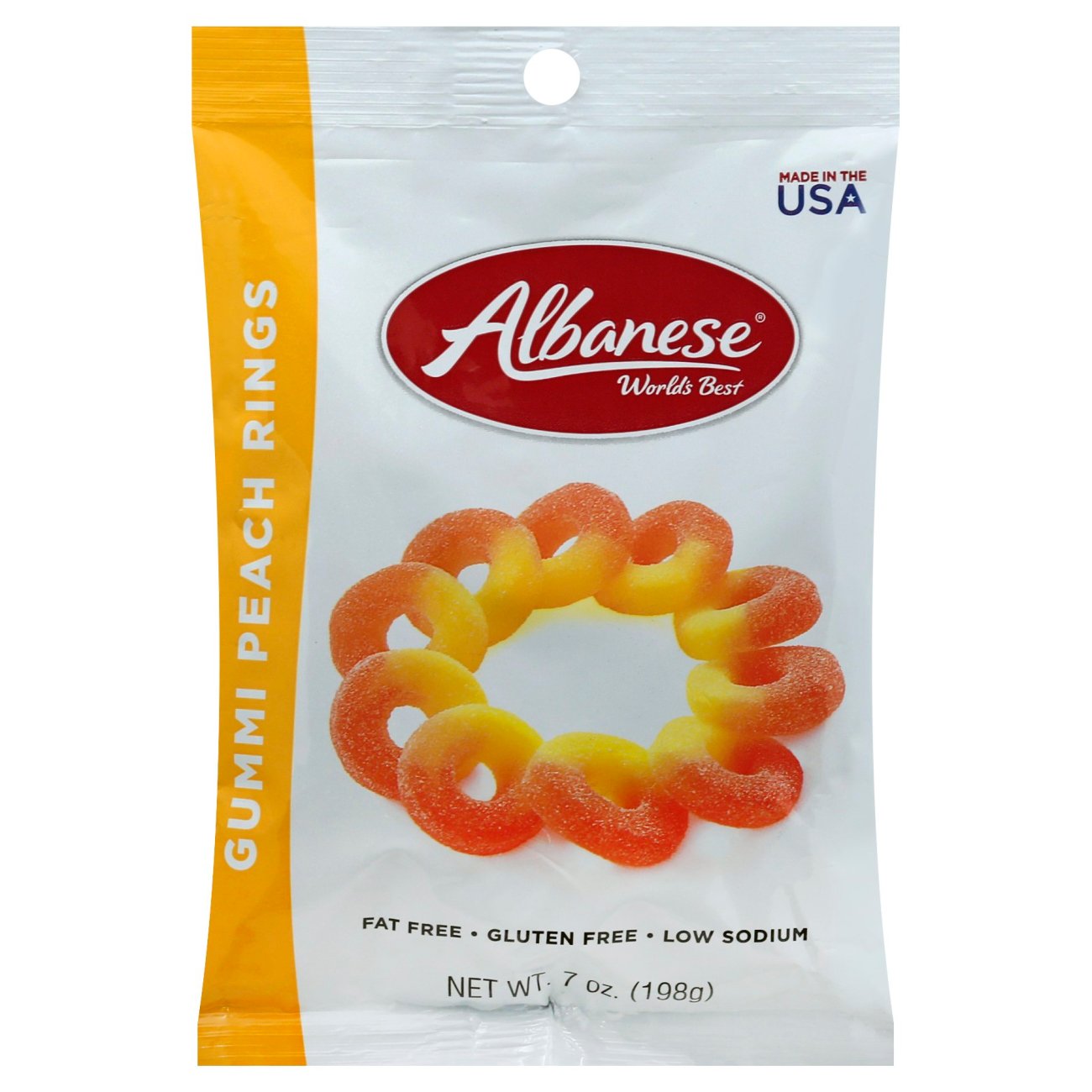 Albanese World's Best Gummi Peach Rings - Shop Candy at H-E-B