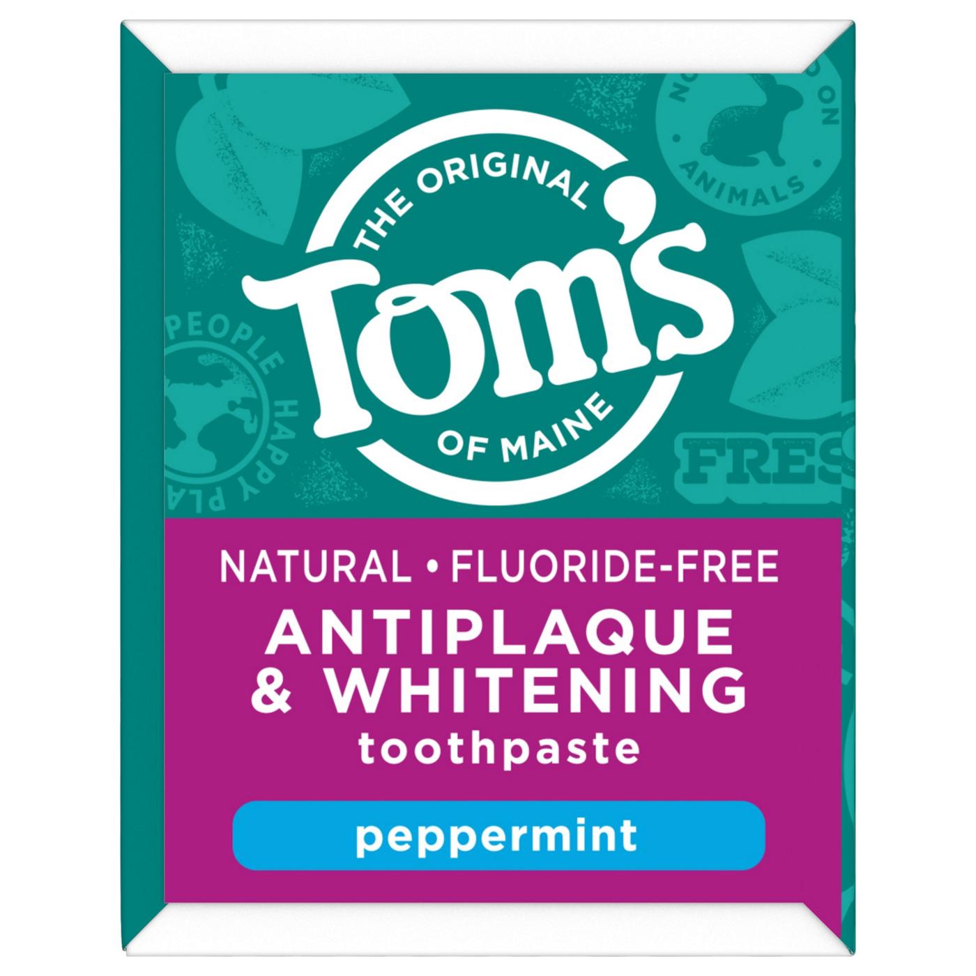 Tom's of Maine Antiplaque & Whitening Travel Size Toothpaste ...