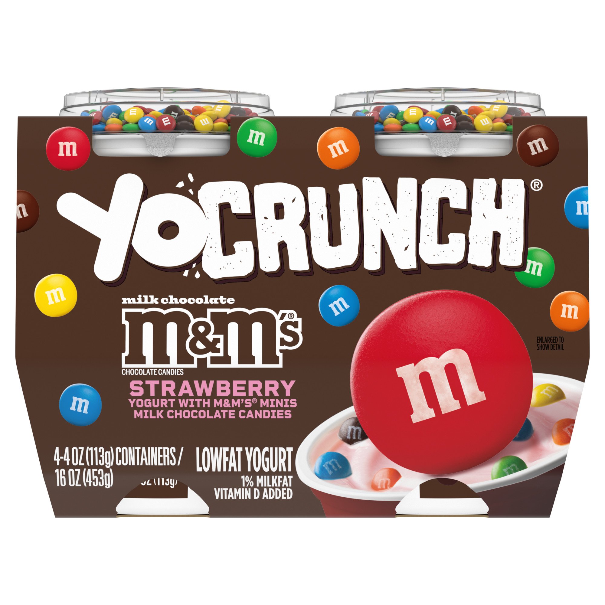 YoCrunch Low-Fat Strawberry With M&Ms Yogurt - Shop Yogurt at H-E-B