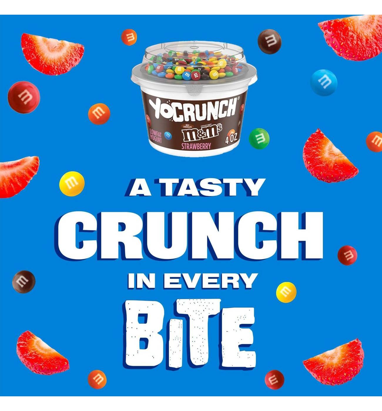 YoCrunch Low-Fat Strawberry With M&Ms Yogurt - Shop Yogurt at H-E-B