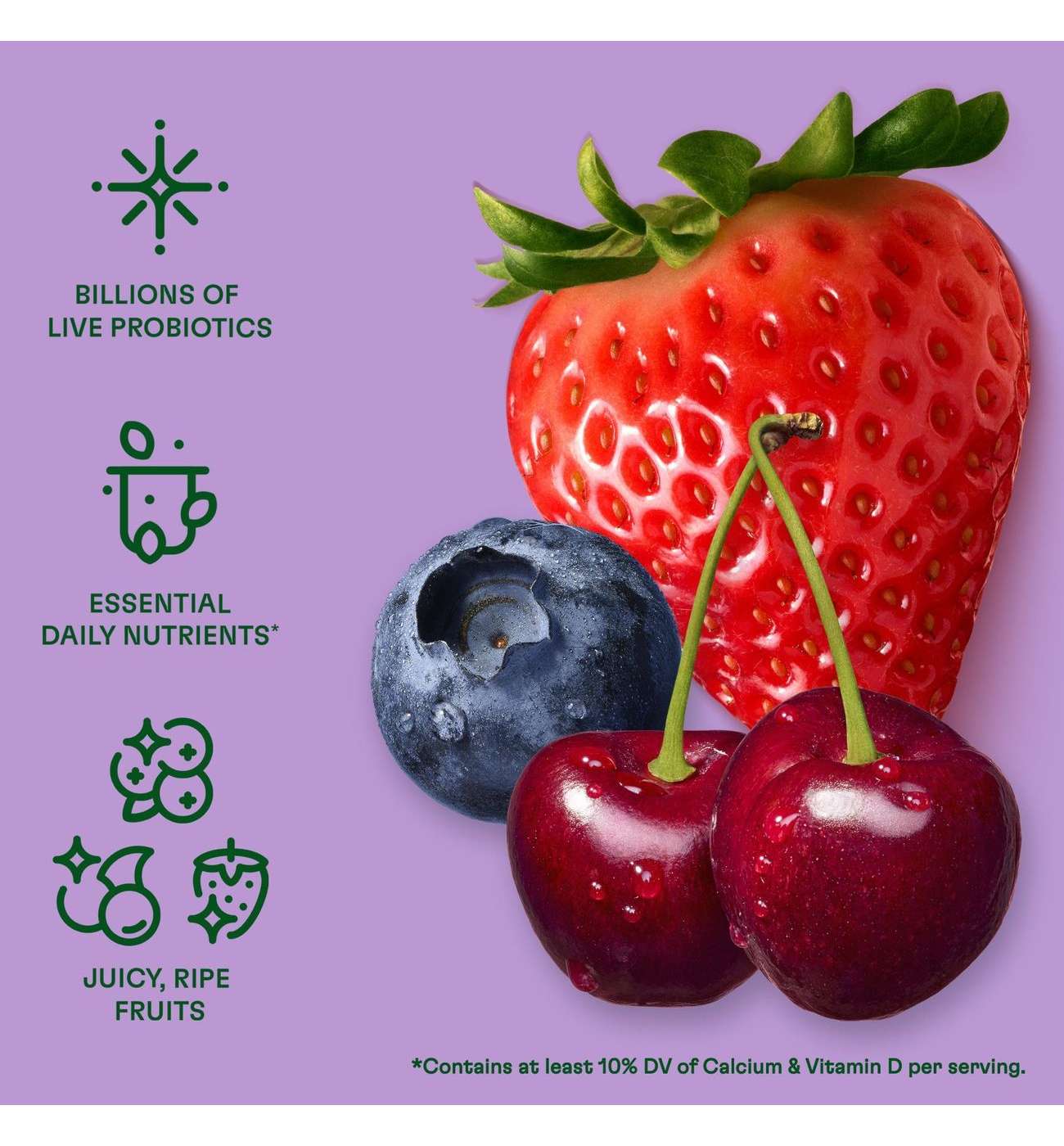 Activia Low Fat Probiotic Black Cherry & Mixed Berry Yogurt - Shop ...