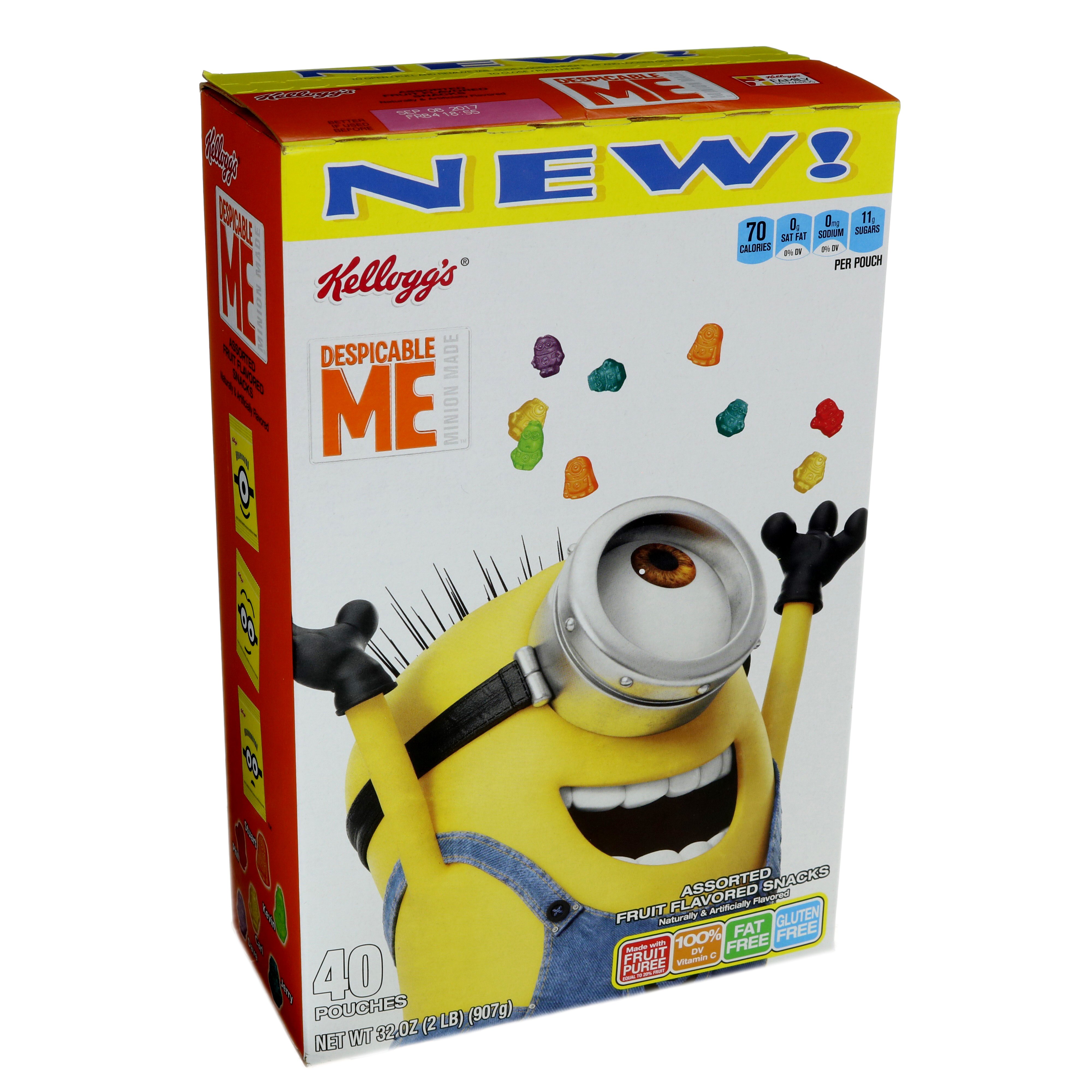 Kellogg's Despicable Me Fruit Flavored Snacks - Shop Snacks & Candy at ...