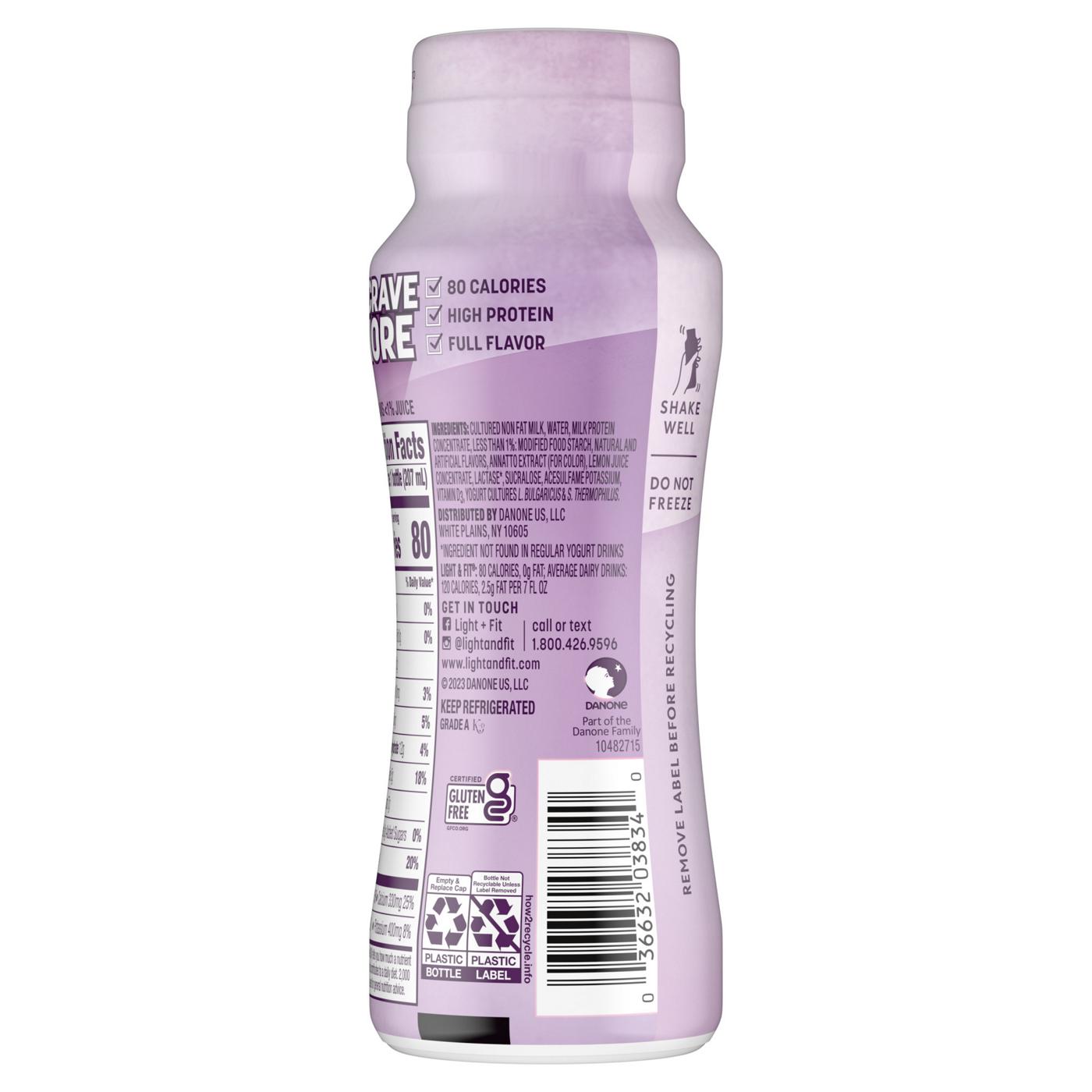 Dannon Light & Fit Non-Fat Strawberry Banana Protein Smoothie Yogurt ...