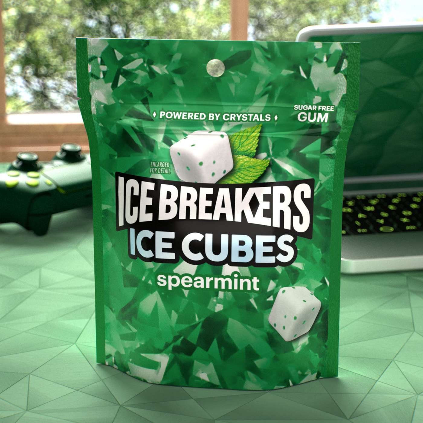 Ice Breakers Ice Cubes Spearmint Sugar Free Chewing Gum - Shop Gum ...
