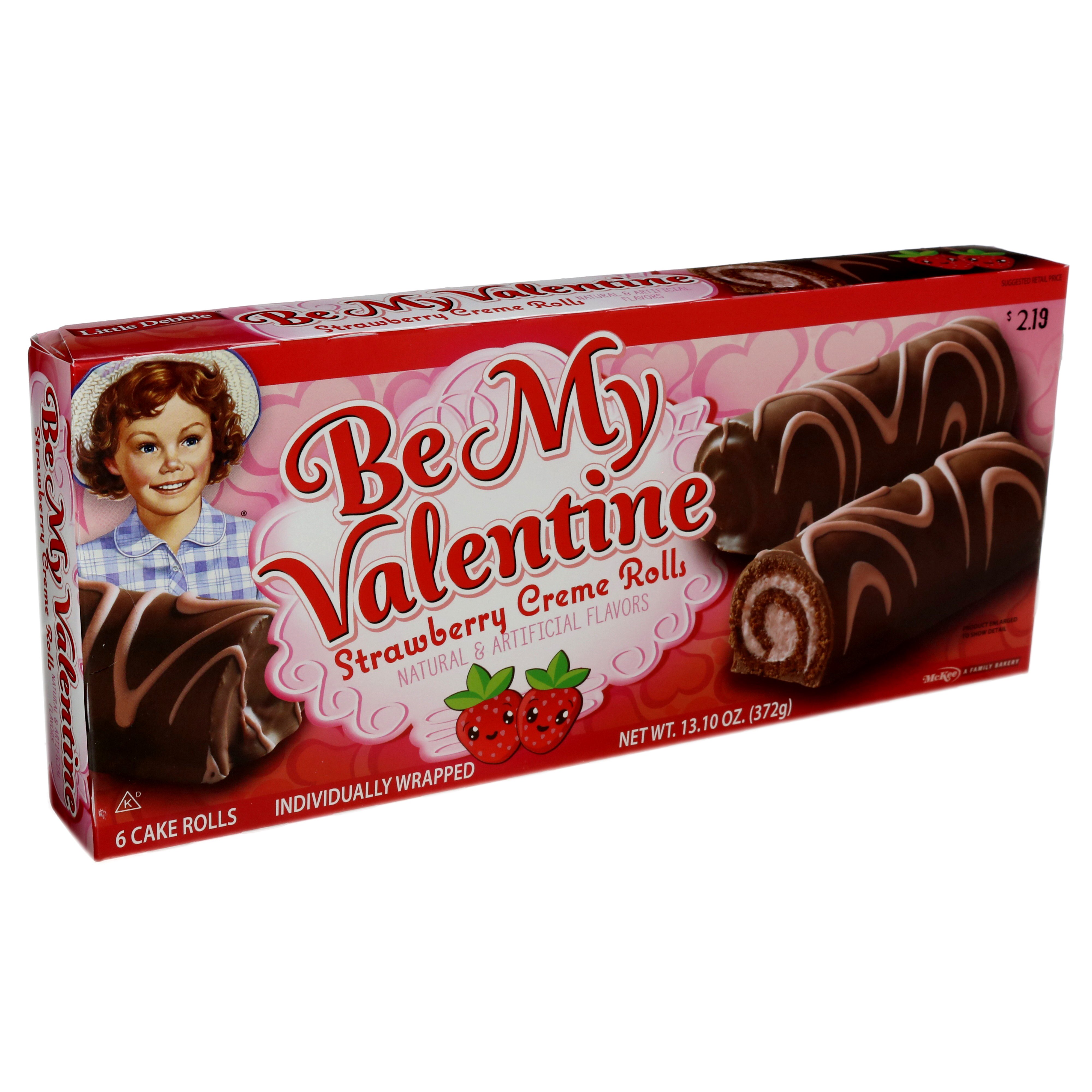 Little Debbie Be My Valentine Strawberry Cream Rolls - Shop Snack cakes ...