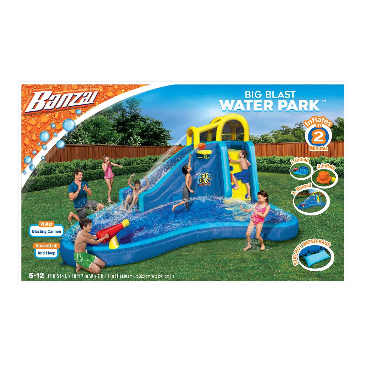 Banzai Big Blast Water Park - Shop Toys at H-E-B