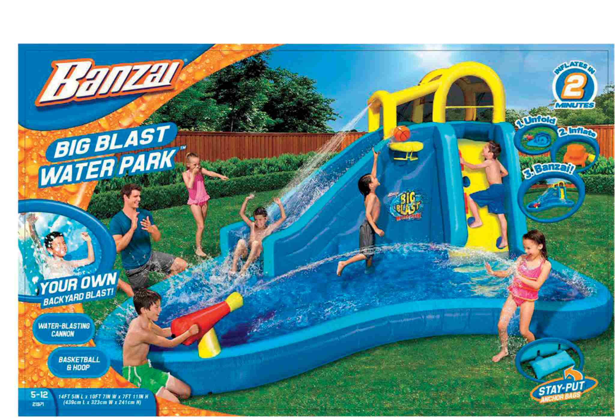 Banzai Big Blast Water Park - Shop Toys at H-E-B