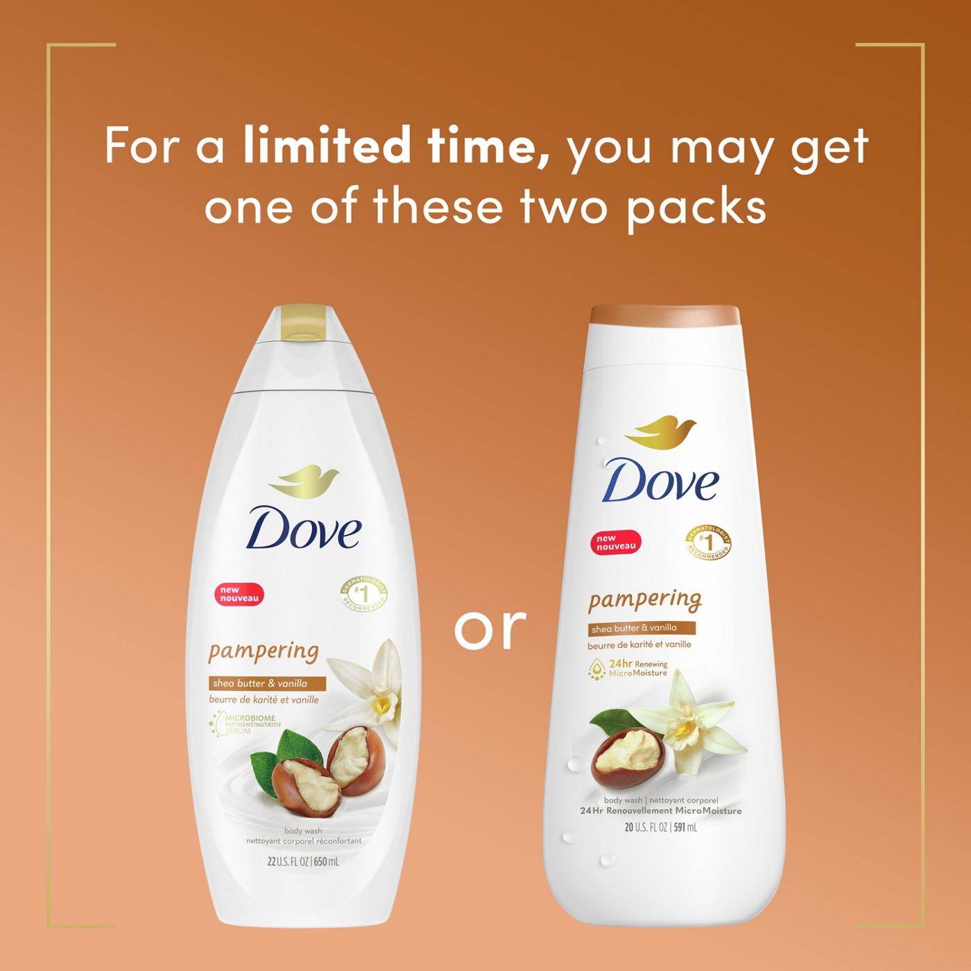 Dove Body Wash - Pampering Shea Butter & Vanilla - Shop Body wash at H-E-B