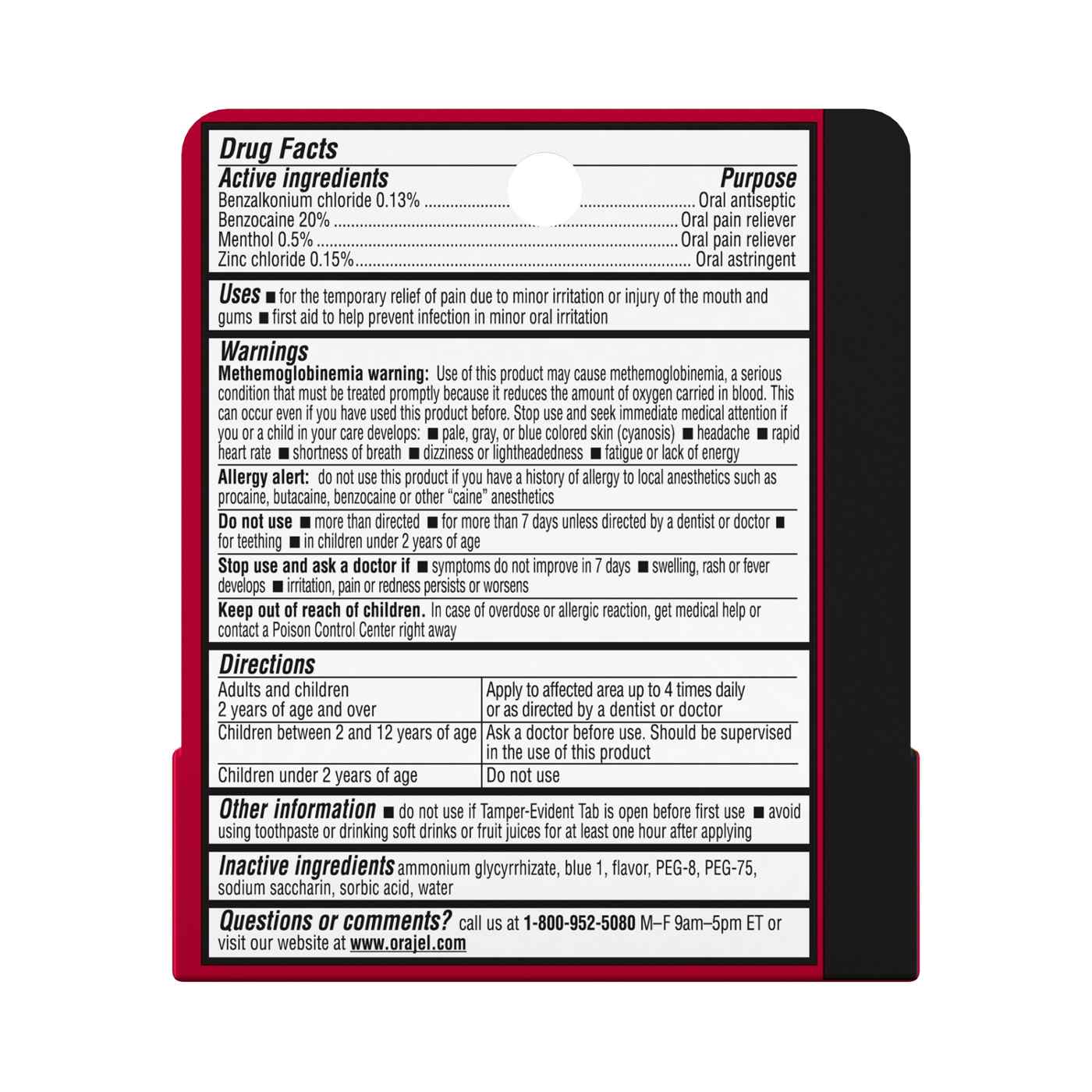 Orajel Severe Triple Medicated Fast - Acting Gel - Shop Oral pain ...