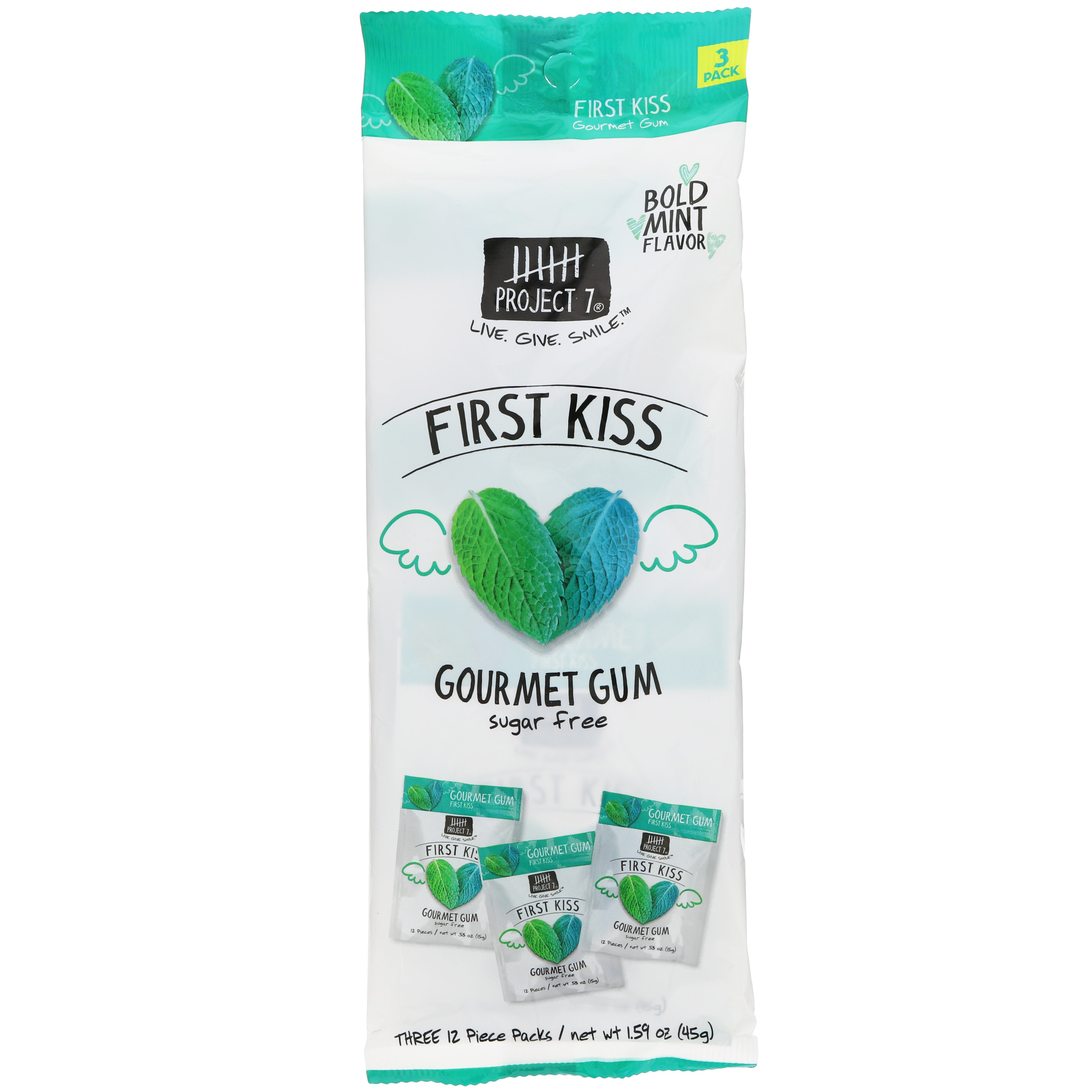 Project 7 First Kiss Gum - Shop Gum & mints at H-E-B