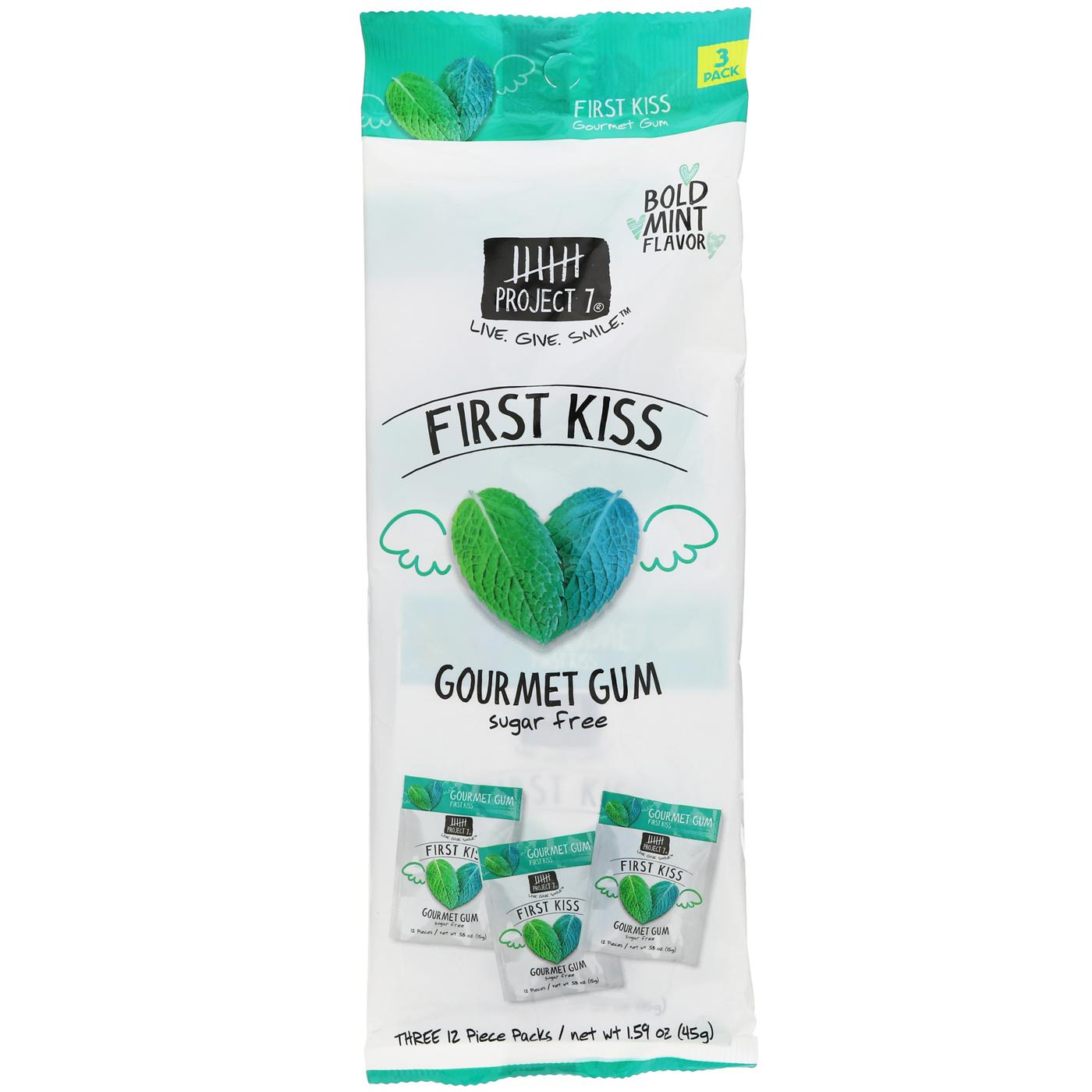 Project 7 First Kiss Gum - Shop Gum & mints at H-E-B