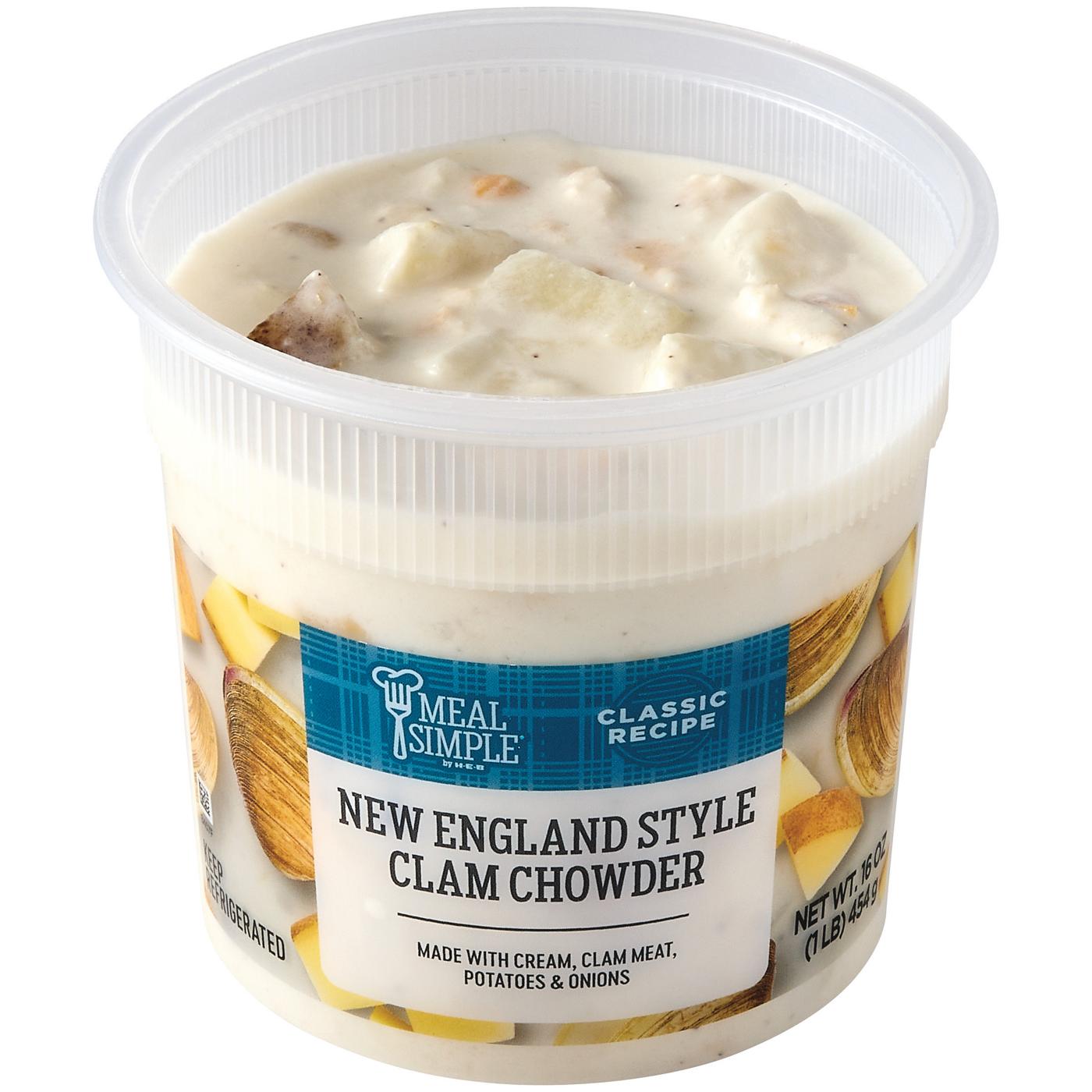 Meal Simple by H-E-B New England-Style Clam Chowder Soup - Shop Soup at ...