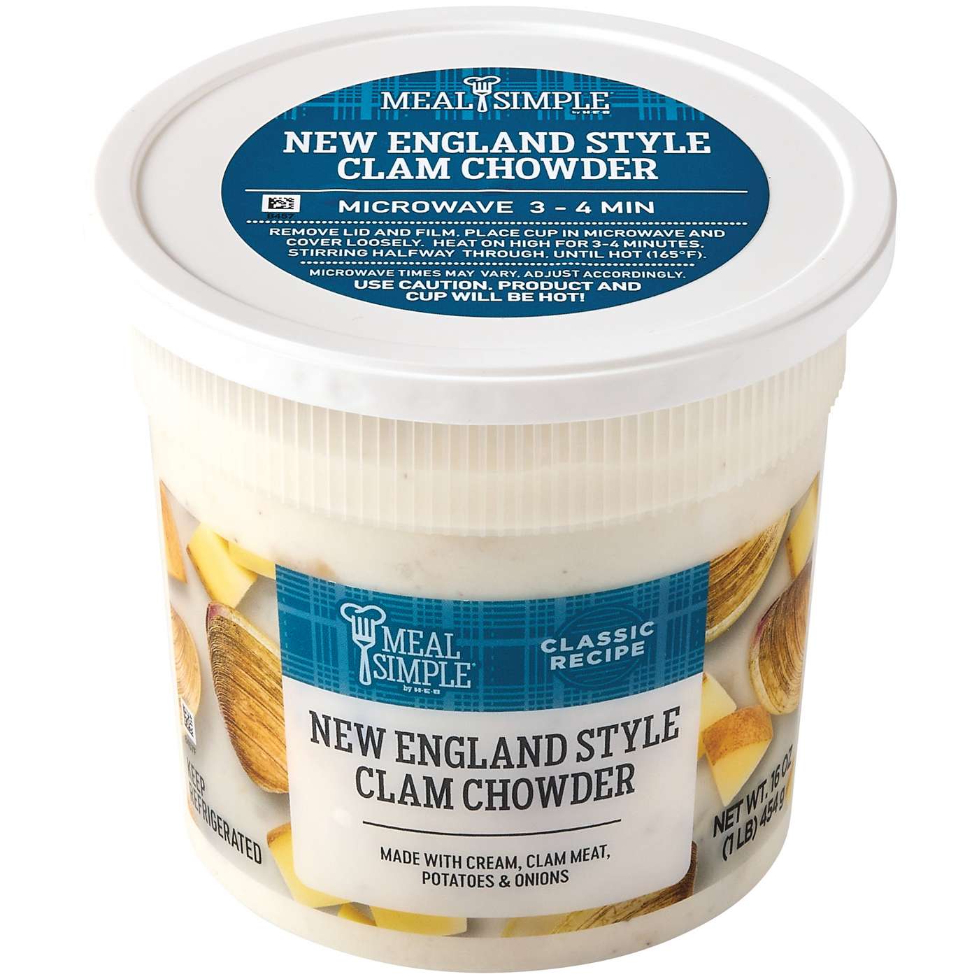 Meal Simple by H-E-B New England-Style Clam Chowder Soup - Shop Soup at ...