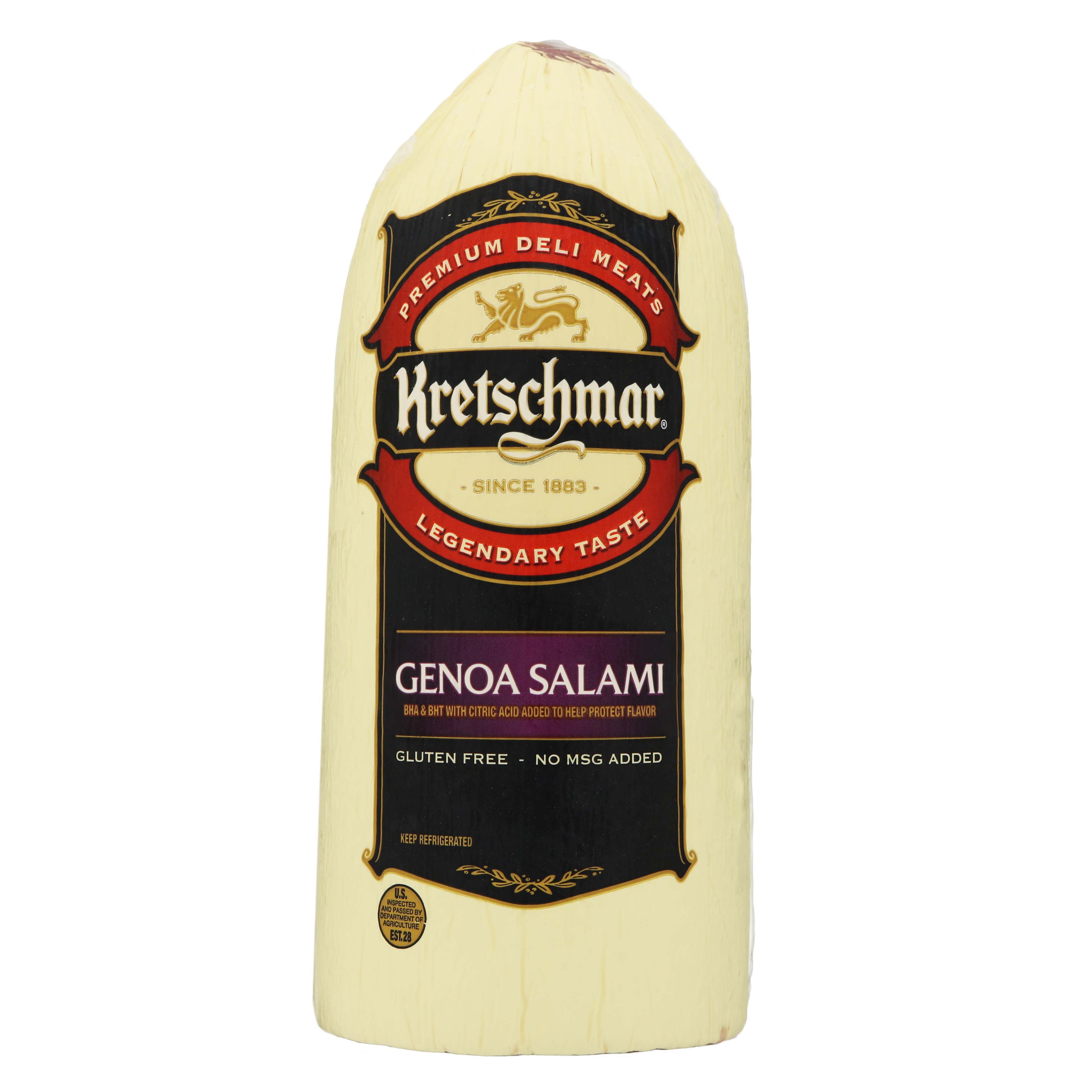 Kretschmar Genoa Salami, Sliced - Shop Cheese at H-E-B
