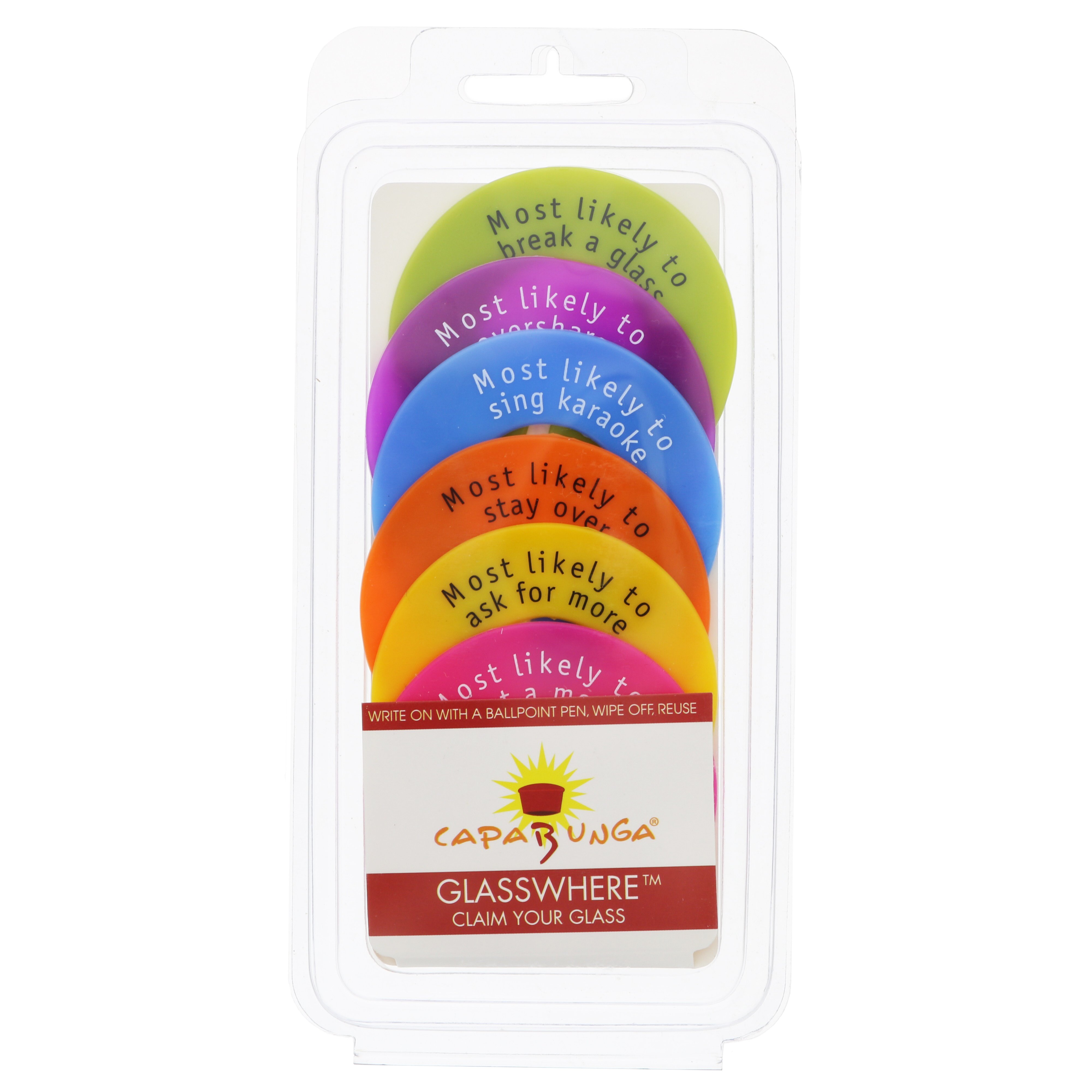 Capabunga Glasswhere Wine Glass Identifier - Shop Bar Tools at H-E-B