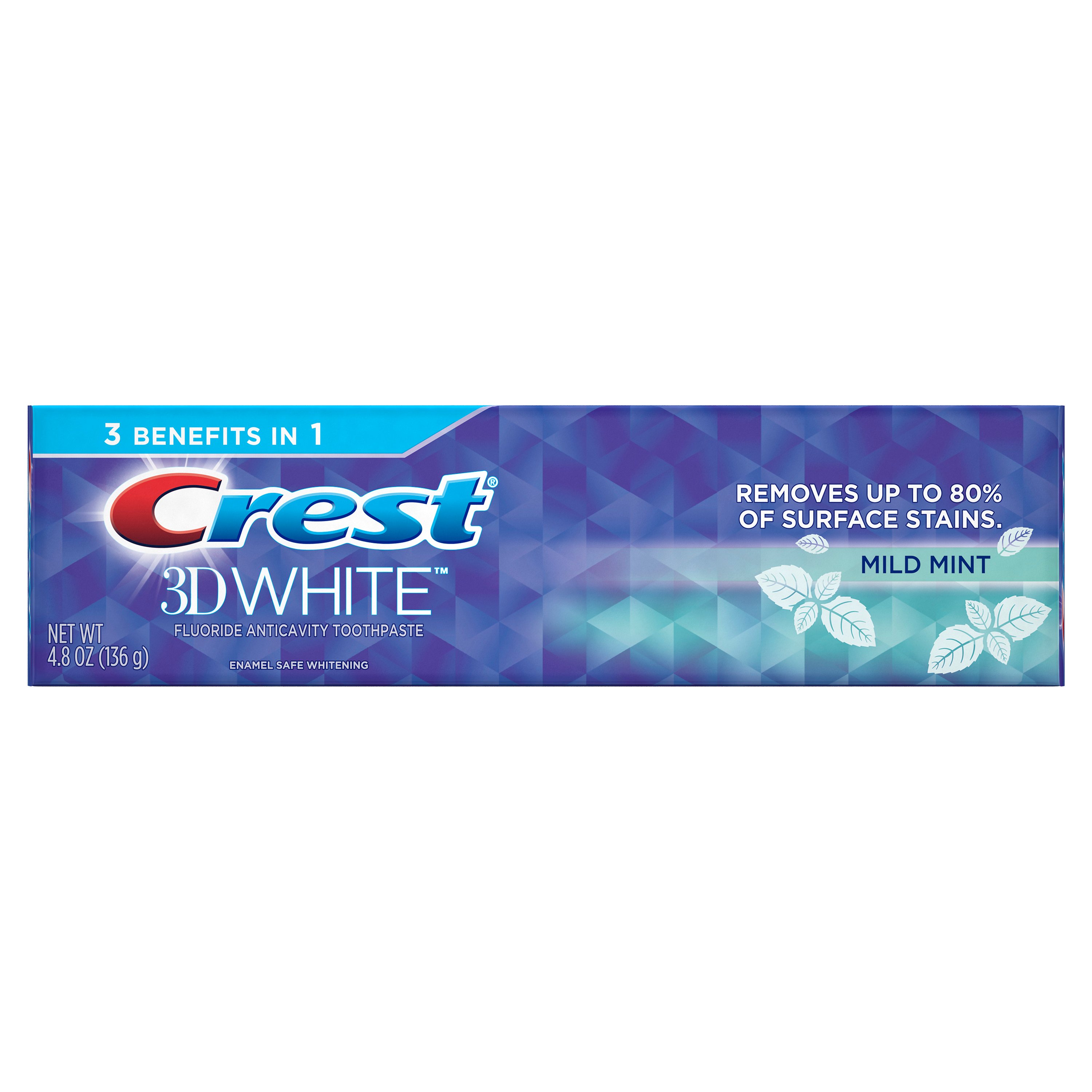 Crest 3D White Whitening Toothpaste Mild Mint - Shop Toothpaste at H-E-B