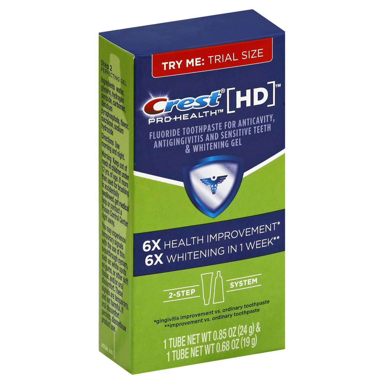 Crest Pro Health HD 2 Step Toothpaste Trial Size - Shop Toothpaste at H-E-B