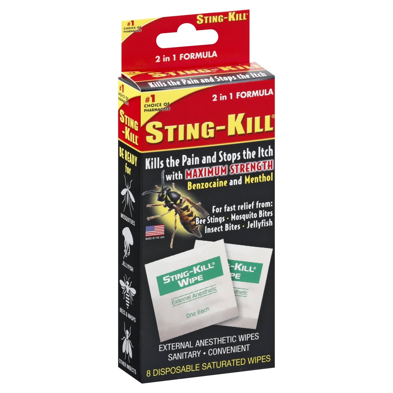 Sting-Kill Maximum Wipes - Shop Medicines & Treatments at H-E-B