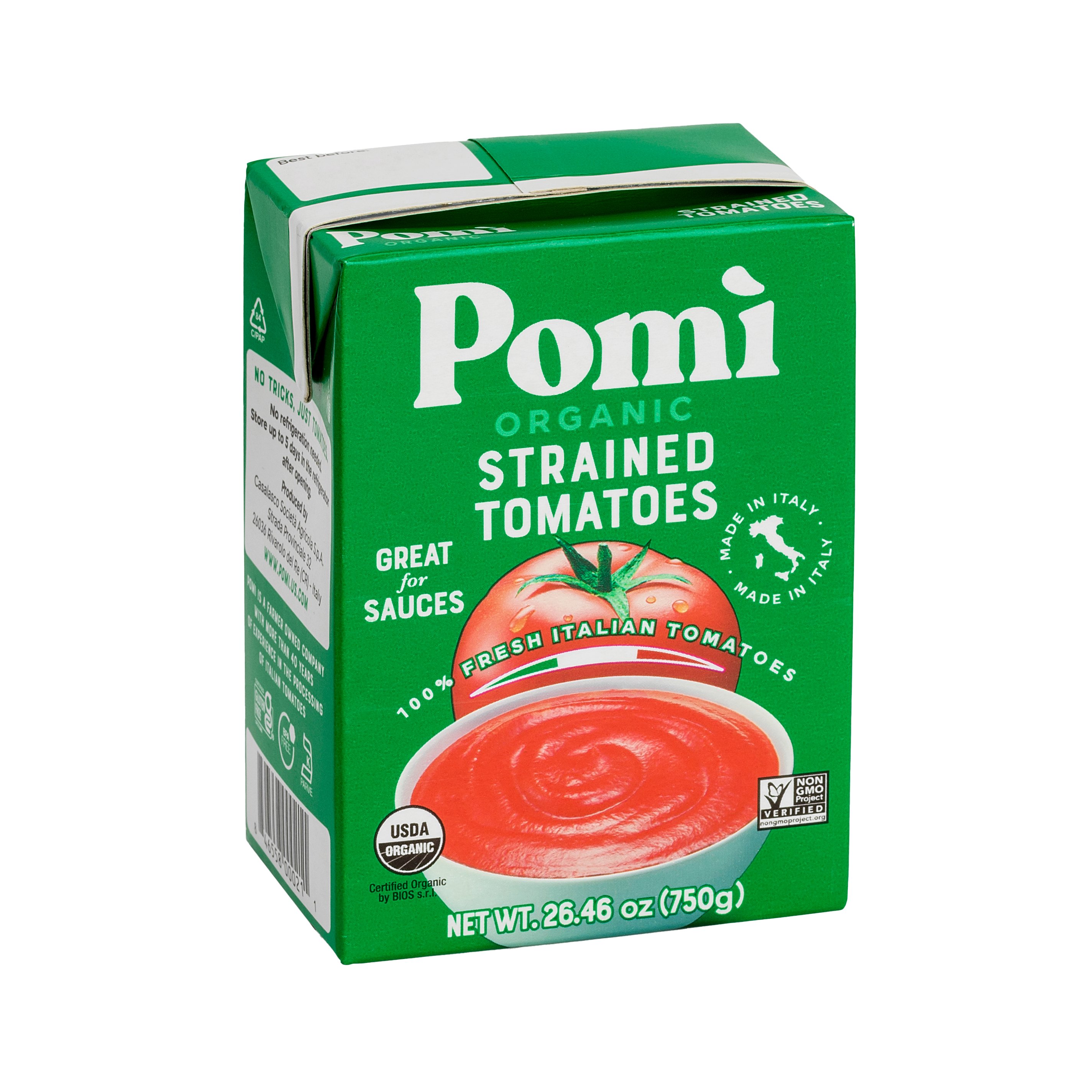 Pomi Organic Strained Tomatoes - Shop Vegetables at H-E-B