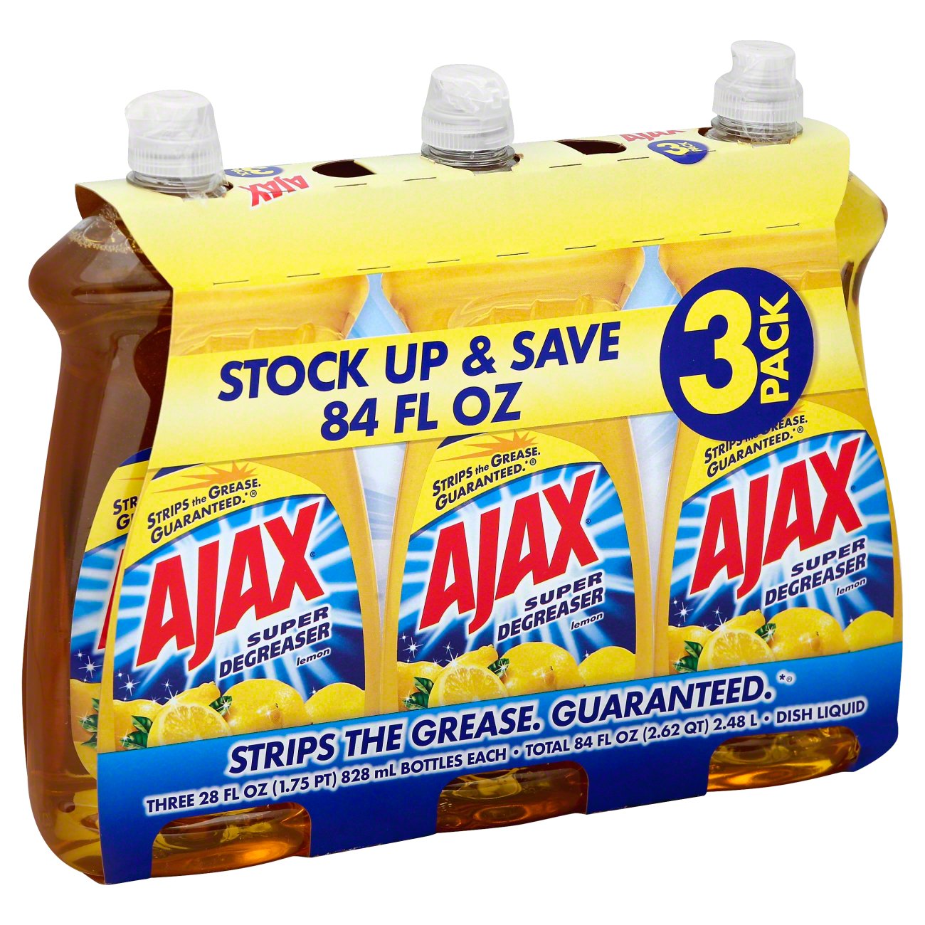Ajax Super Degreaser Dish Soap Lemon - Shop Cleaners at H-E-B