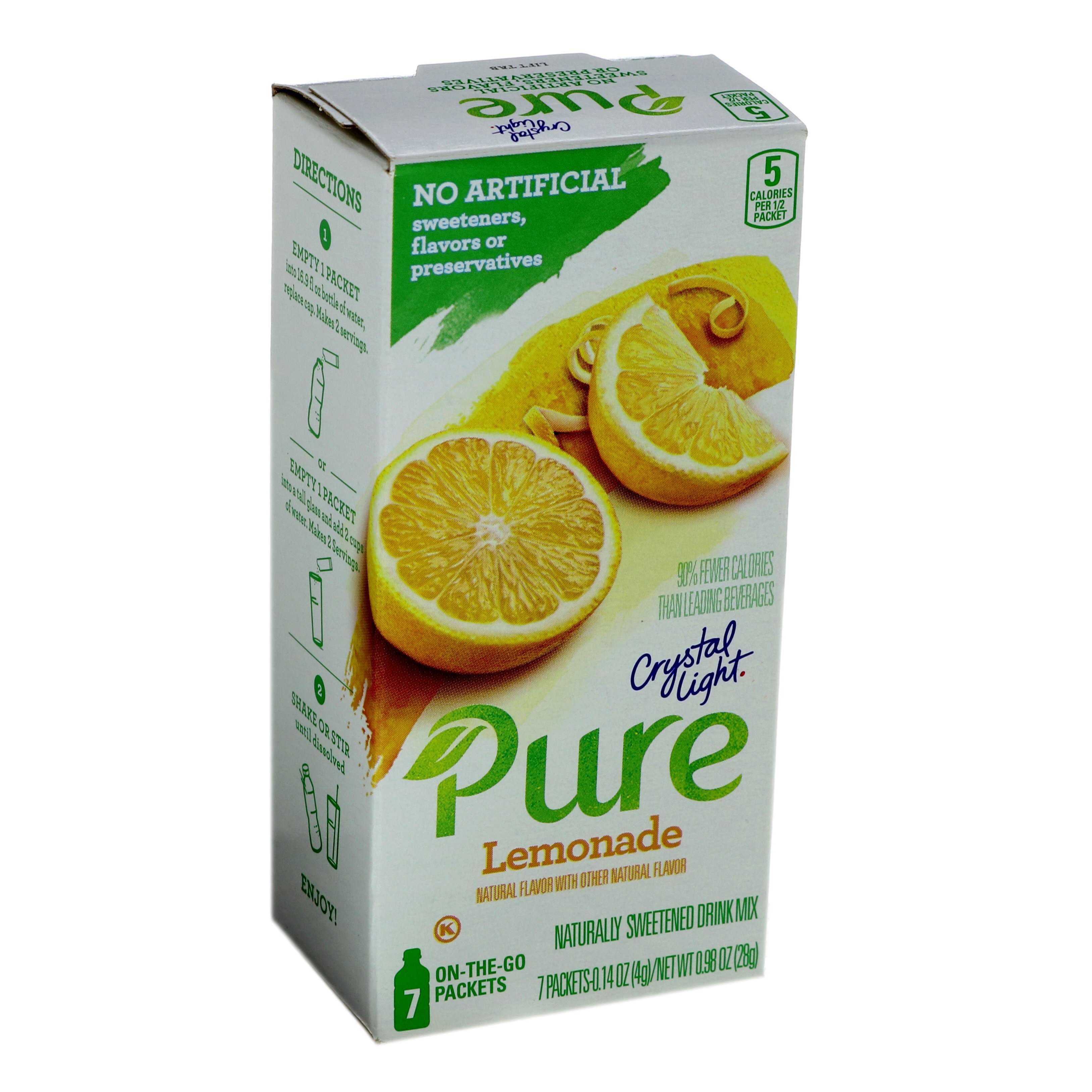 Crystal Light Pure Lemonade - Shop Mixes & flavor enhancers at H-E-B