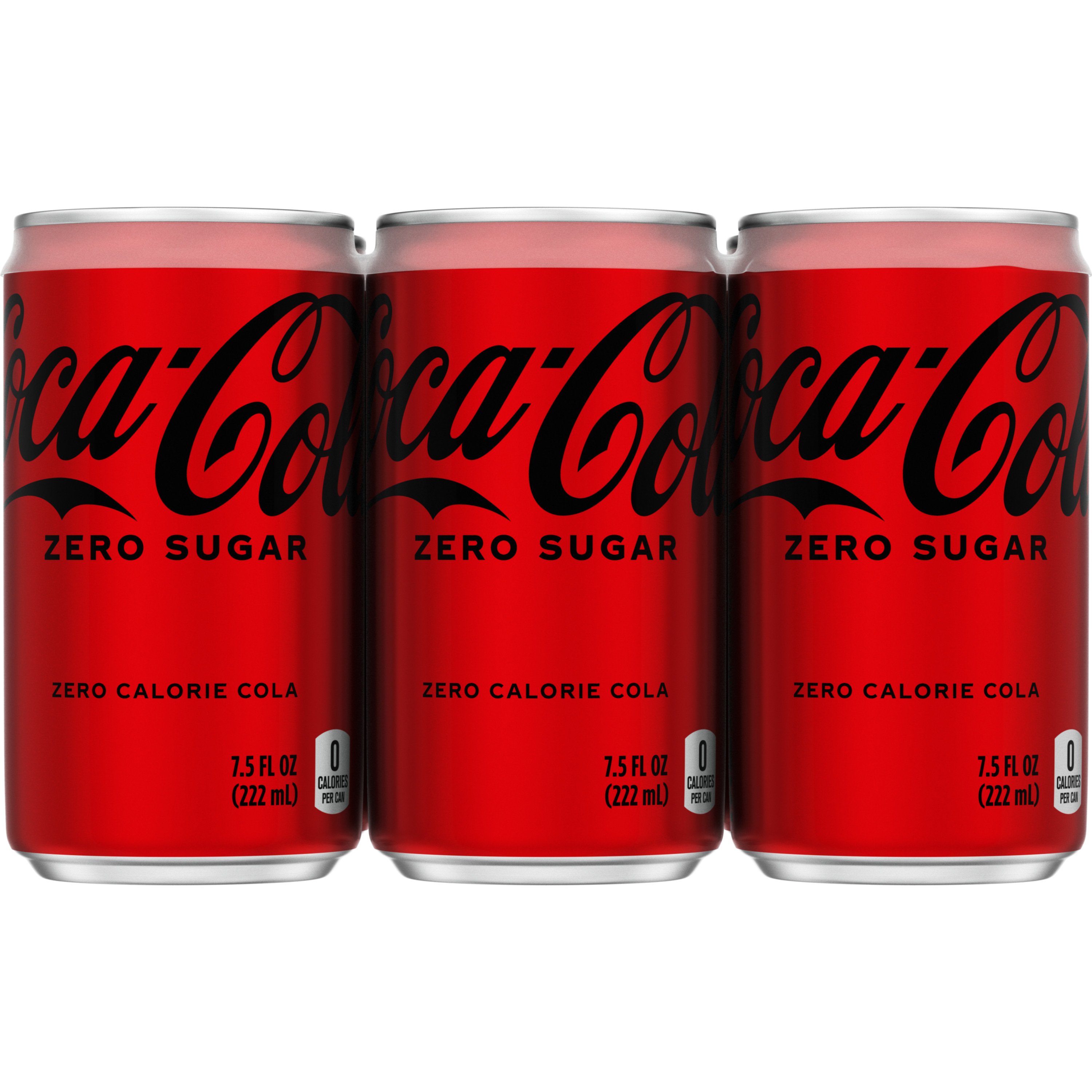 Coca-Cola Zero Sugar Soda Soft Drink 6 pk Mini Cans - Shop Soda at H-E-B