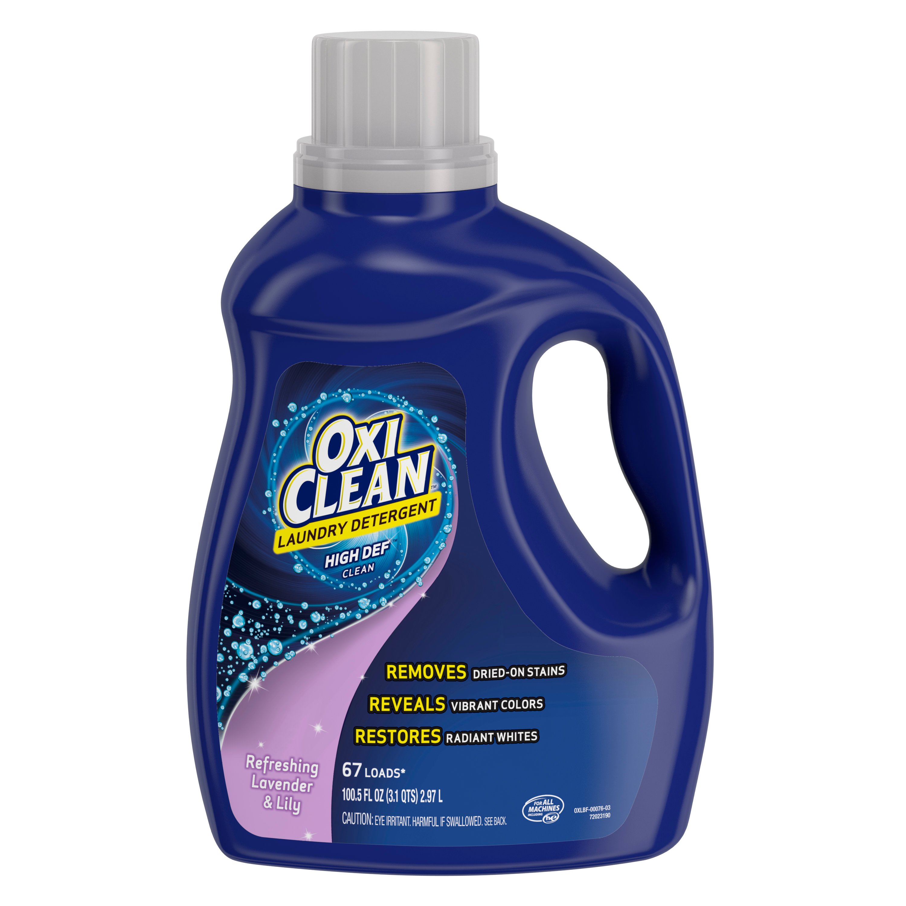 OxiClean Refreshing Lavender & Lily HE Liquid Laundry Detergent 67 ...