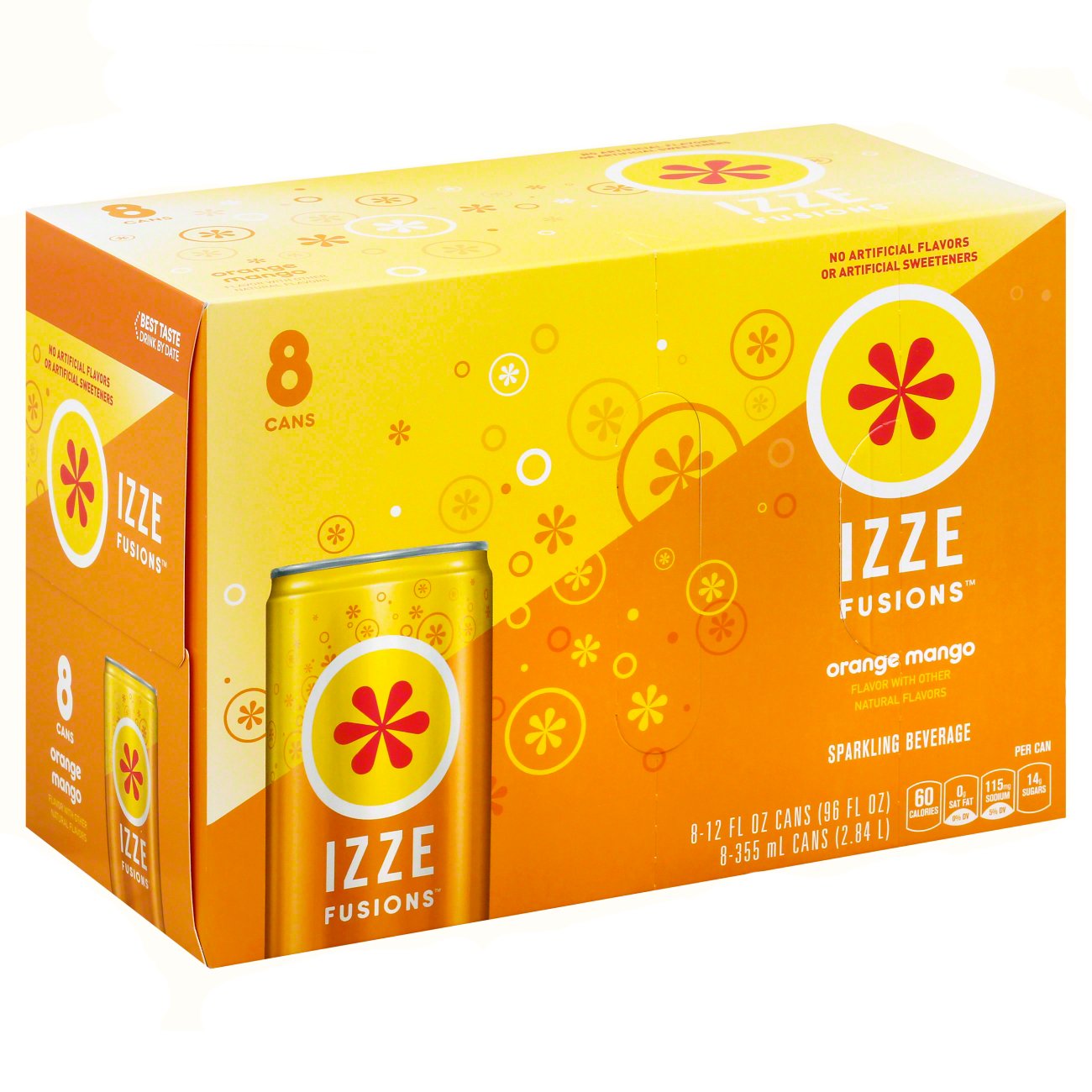 Izze Fusions Orange Mango 12 oz Cans - Shop Soda at H-E-B
