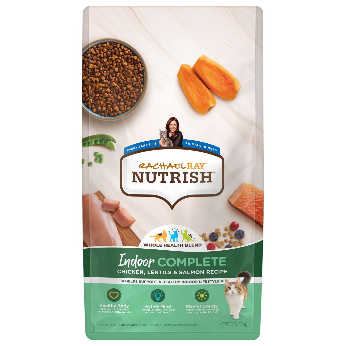 Rachael Ray Nutrish Indoor Complete Chicken with Lentils & Salmon ...