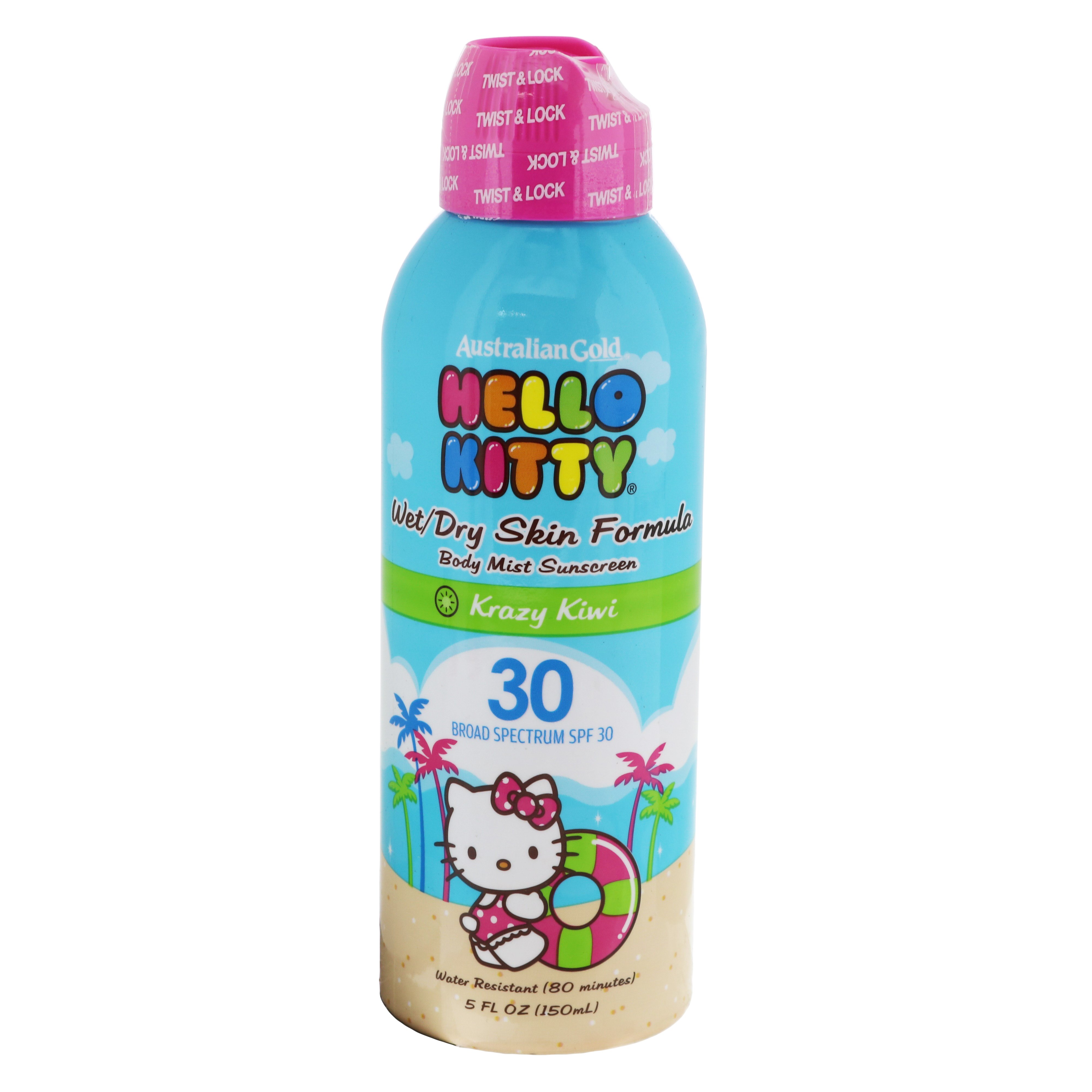 Australian Gold Hello Kitty Body Mist Sunscreen 30 SPF - Shop Sunscreen ...