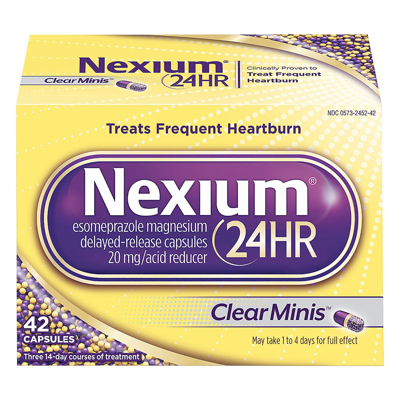 Nexium 24HR ClearMinis Acid Reducer Heartburn Relief Delayed Release ...