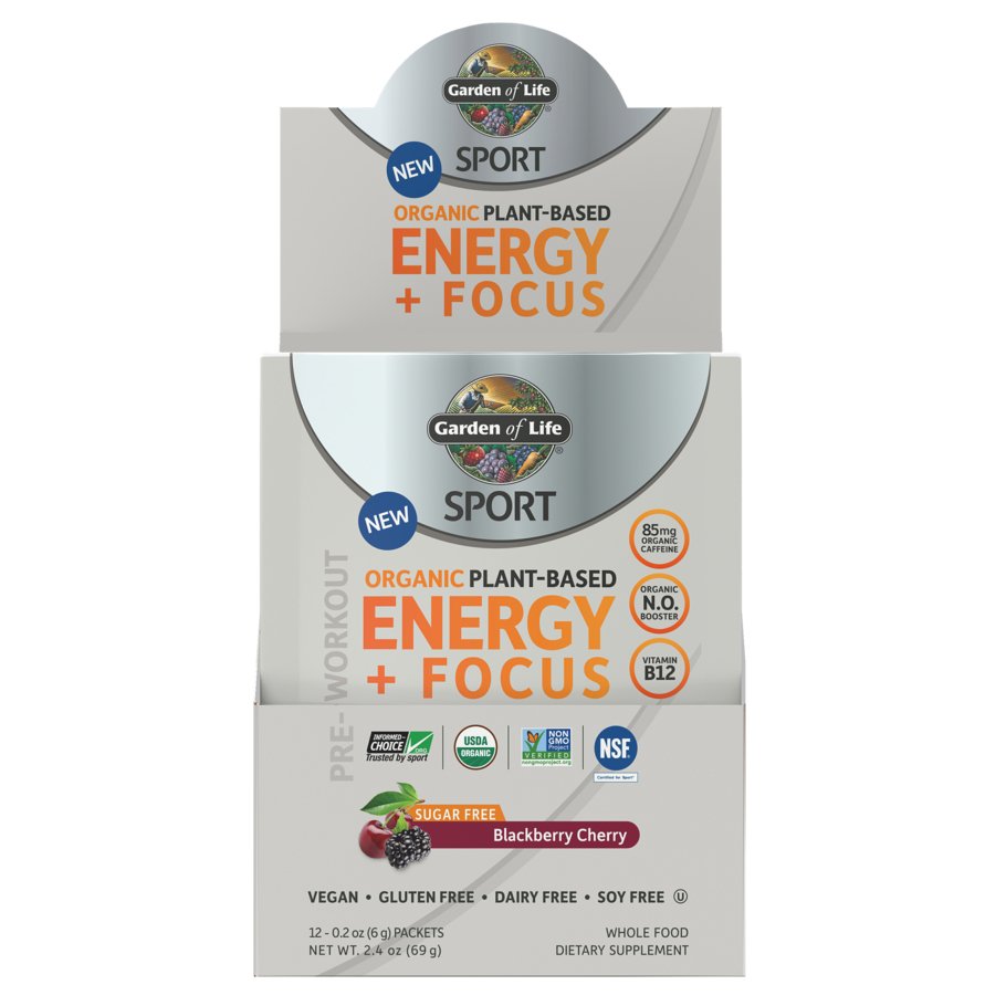 Garden Of Life Sport Energy + Focus, Blackberry Cherry Packets - Shop ...