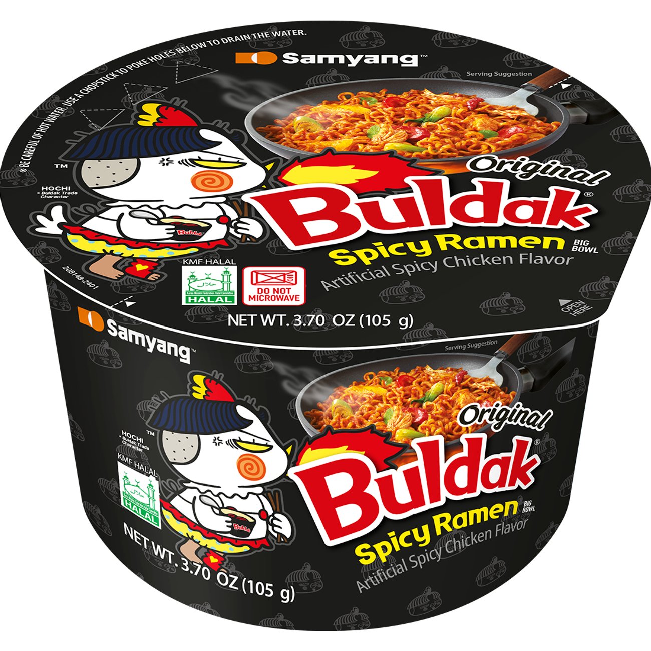 Samyang Buldak Original Spicy Chicken Ramen Instant Soup Big Bowl ...