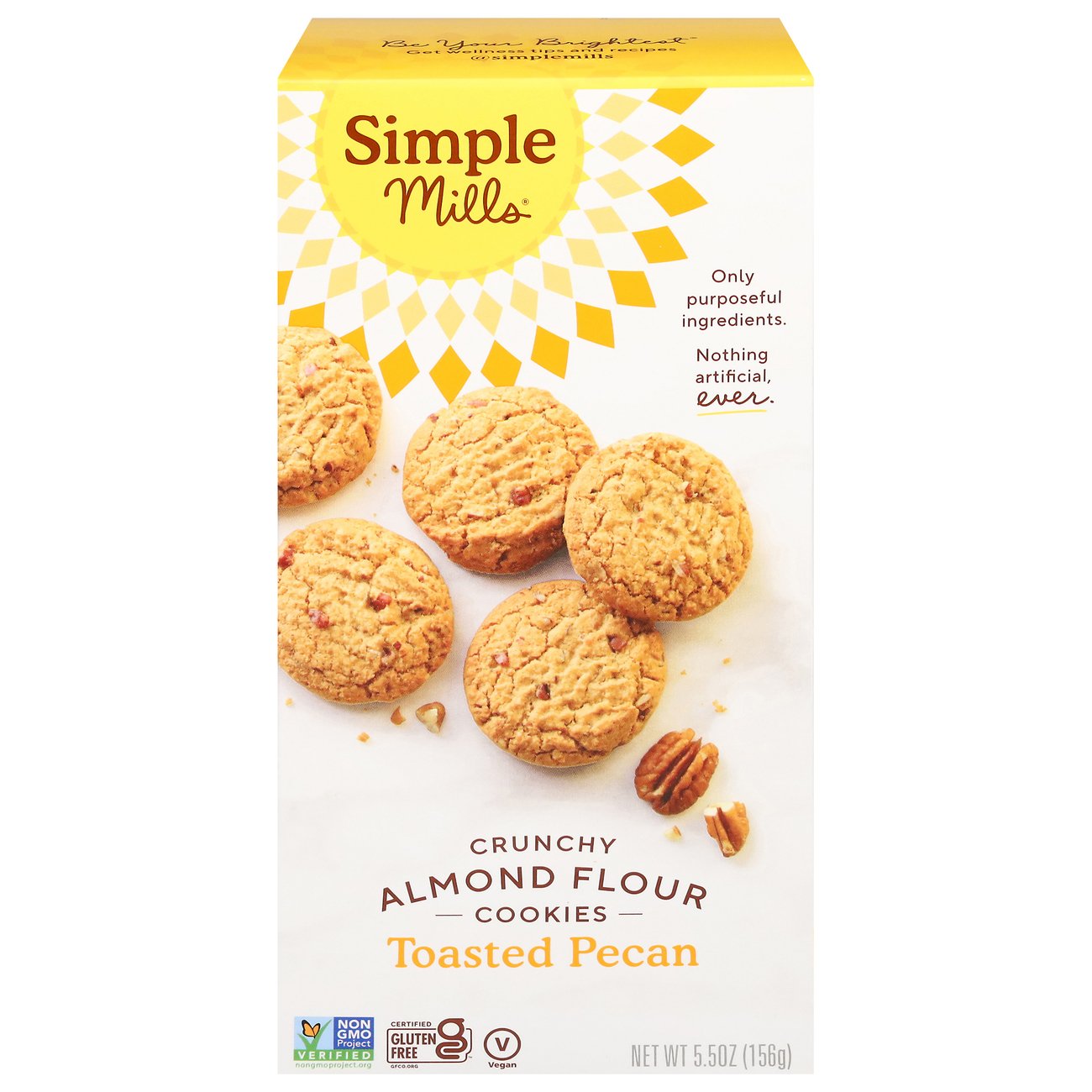Simple Mills Crunchy Almond Flour Toasted Pecan Cookies - Shop Cookies ...