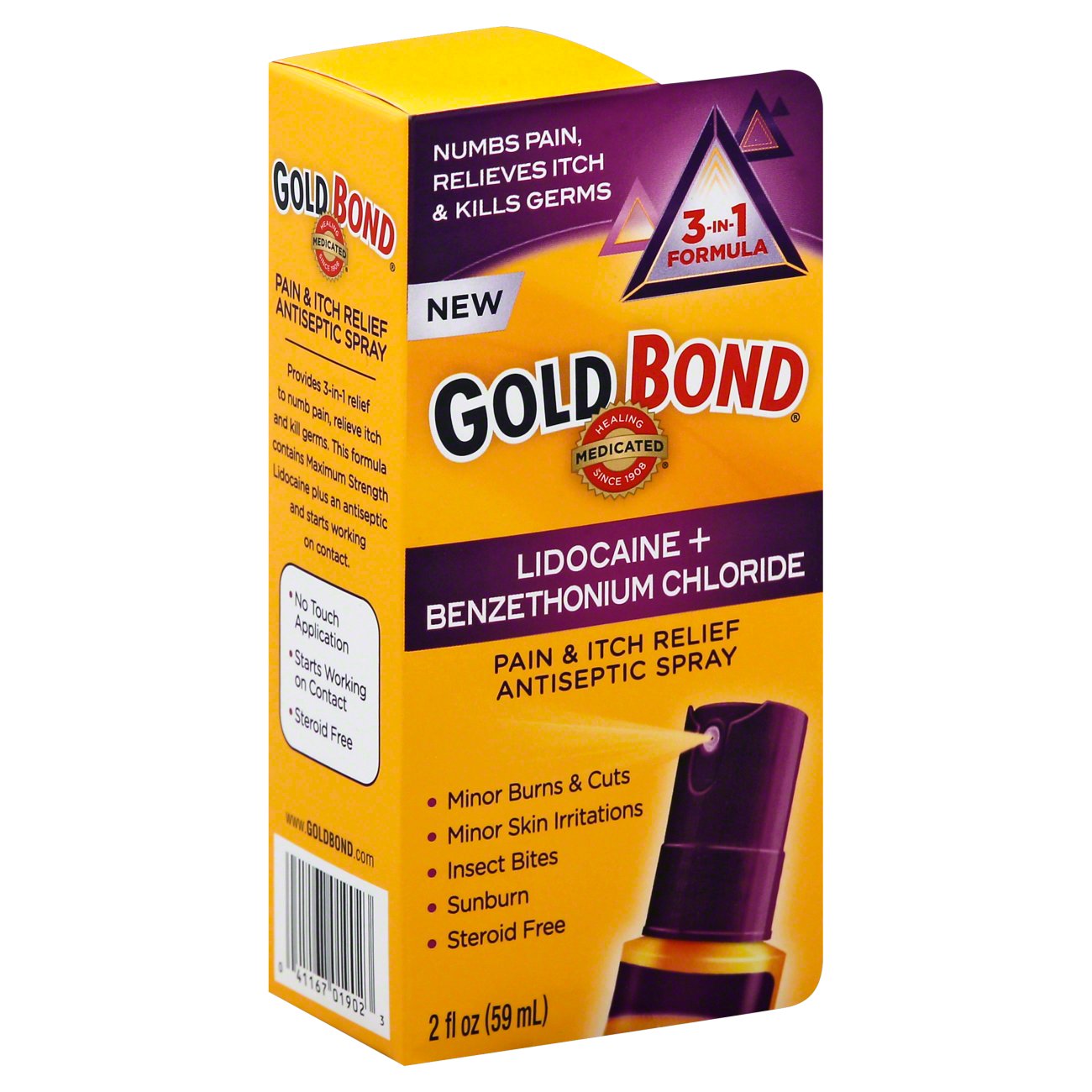 Gold Bond Pain And Itch Relief Antiseptic Spray - Shop Skin & scalp ...