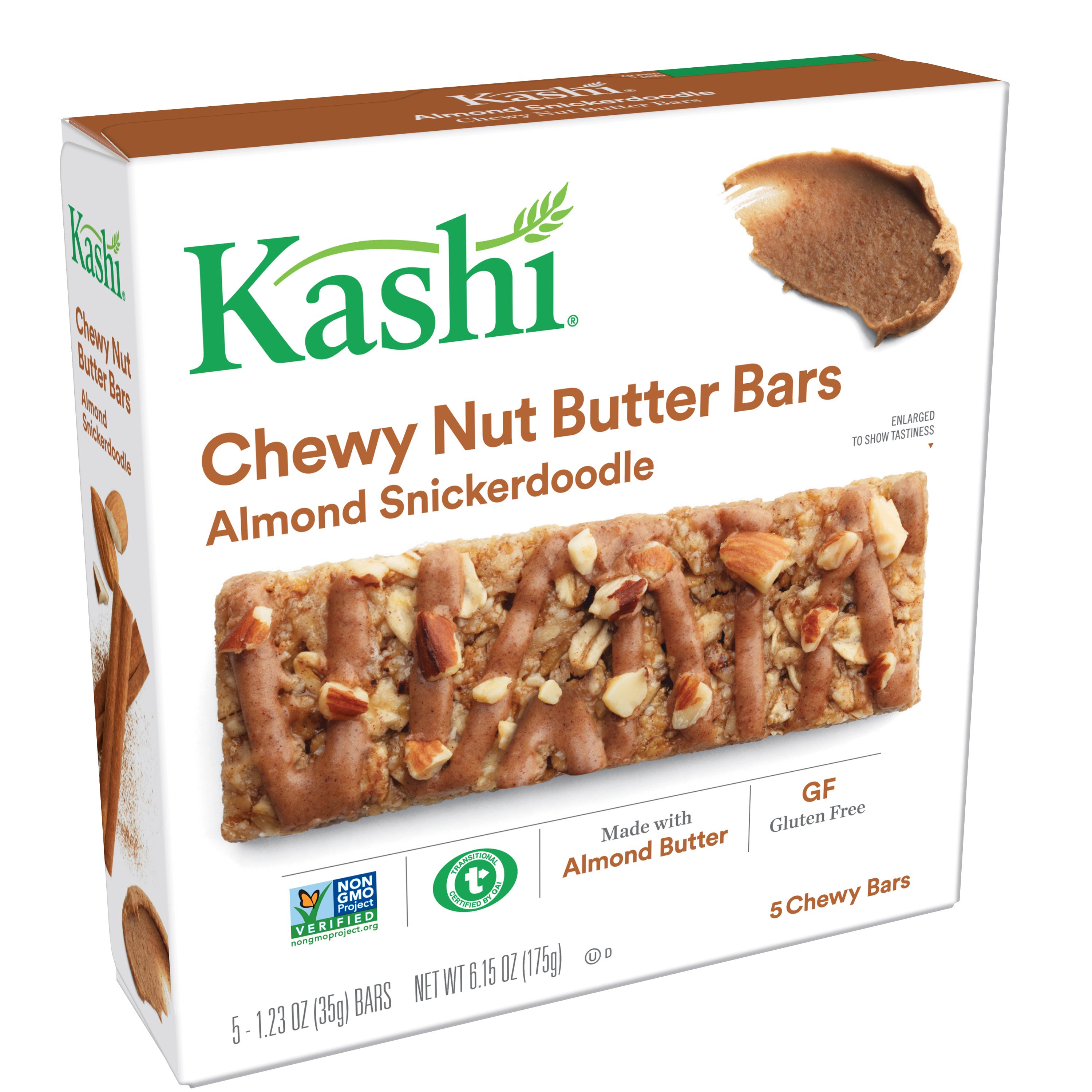 Kashi Chewy Nut Butter Bars Almond Snickerdoodle - Shop Granola & Snack ...