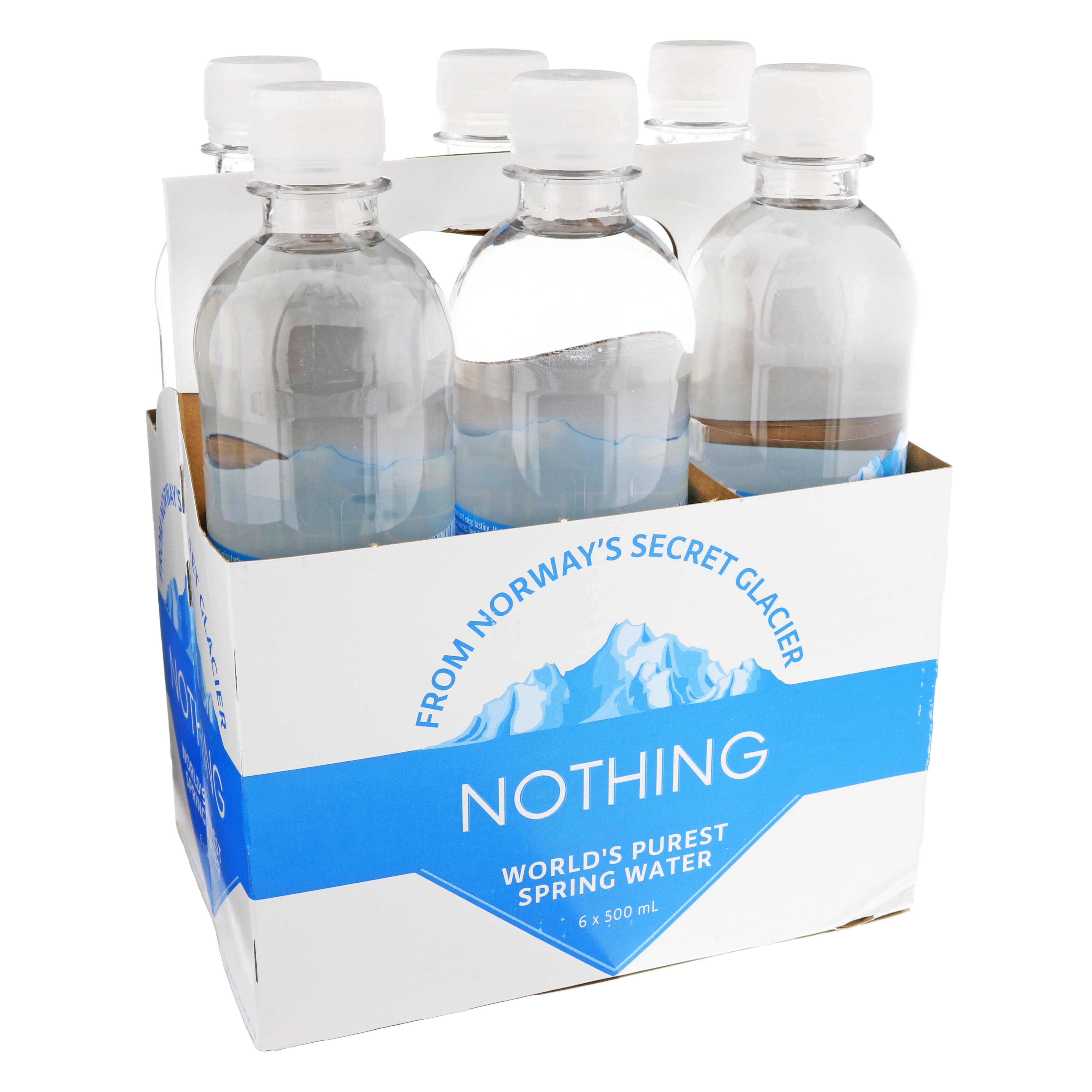 Nothing Worlds Purest Spring Water 6 pk Bottles - Shop Water at H-E-B