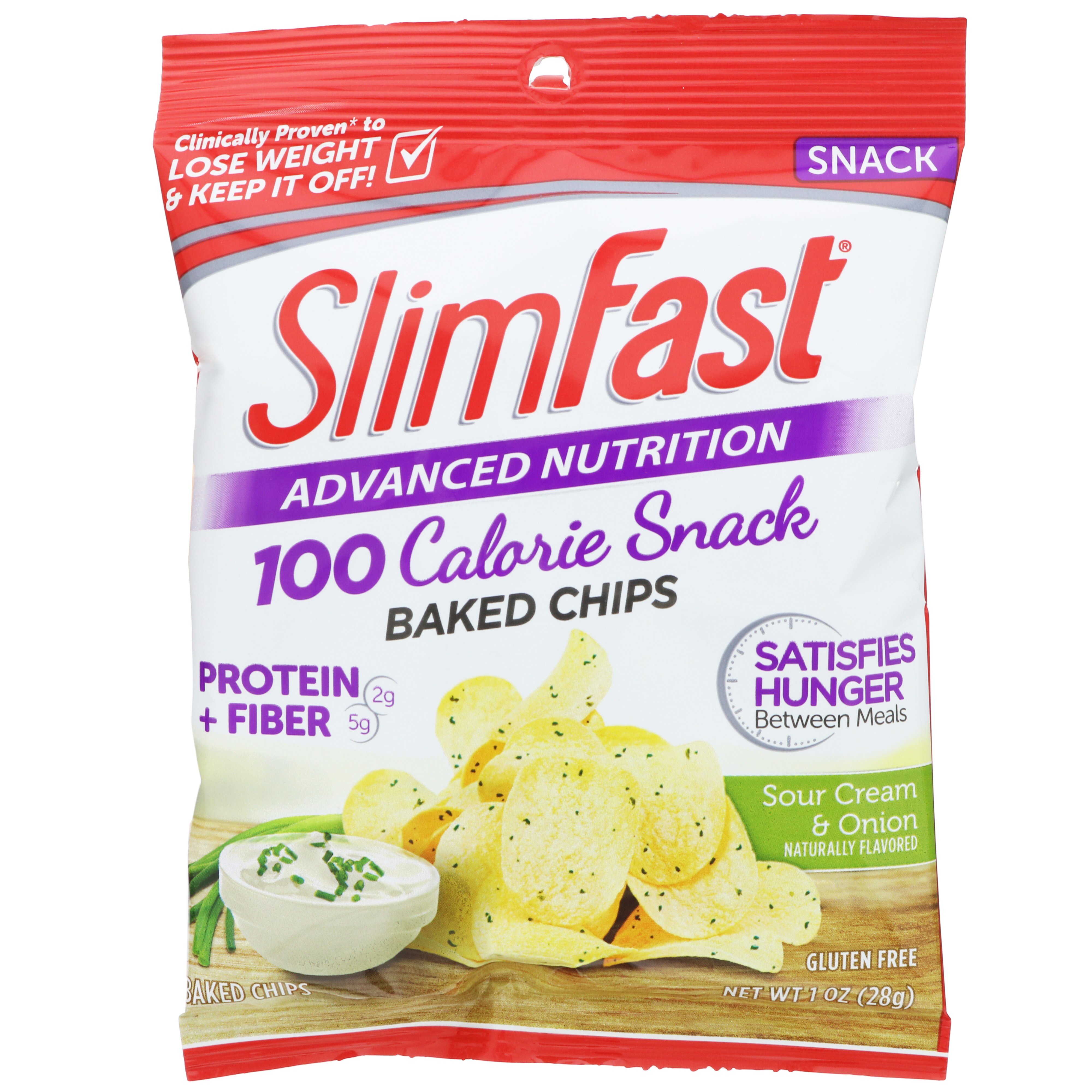 Slimfast Advanced Nutrition Sour Cream & Onion Chips - Shop Diet ...