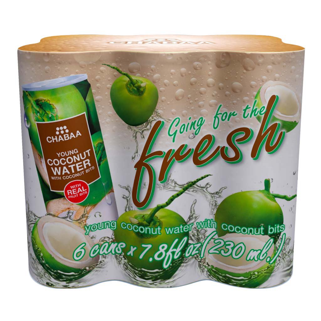Chabaa Young Coconut Water With Coconut Bits - Shop Coconut water at H-E-B