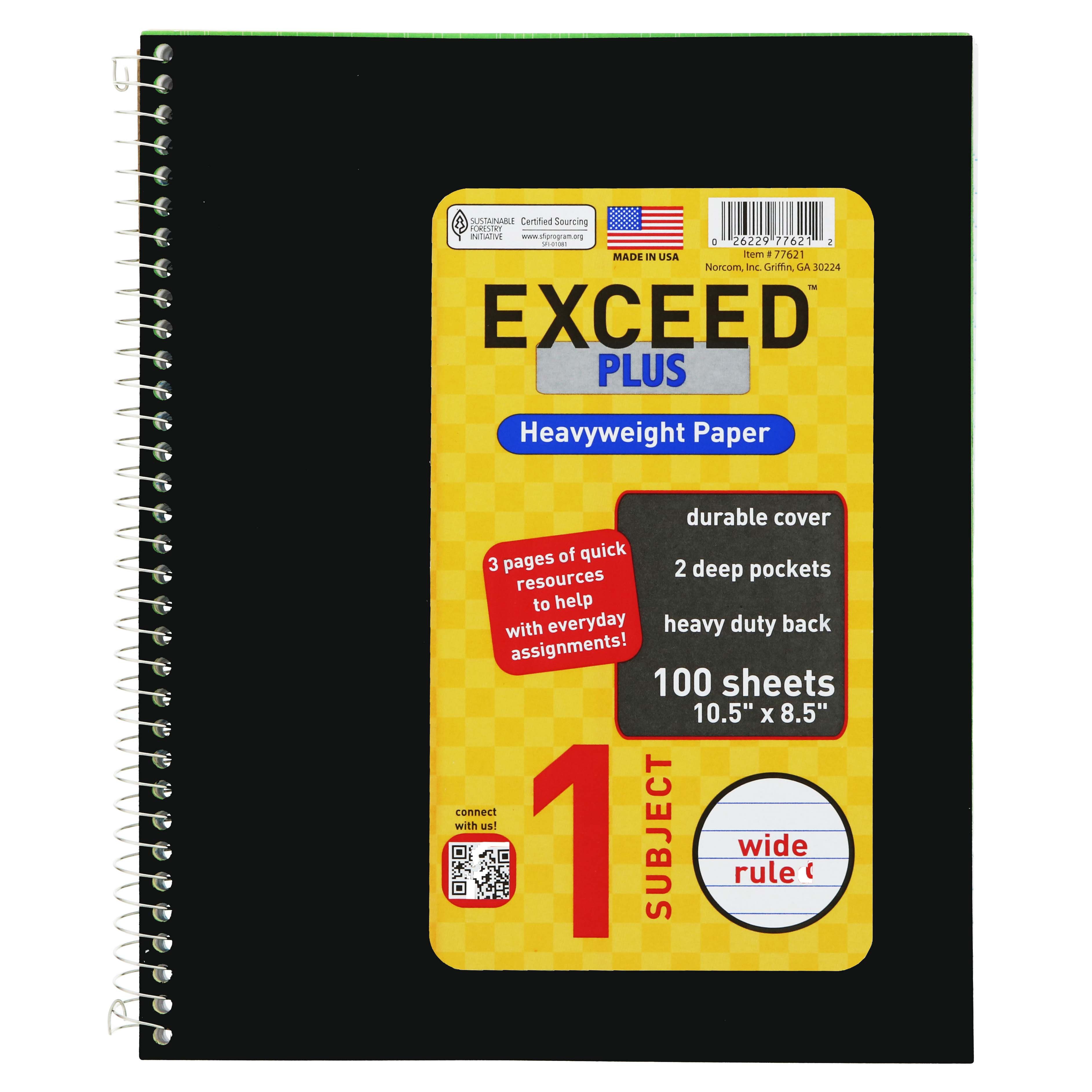 Norcom Exceed Plus 1 Subject - Shop School & Office Supplies at H-E-B