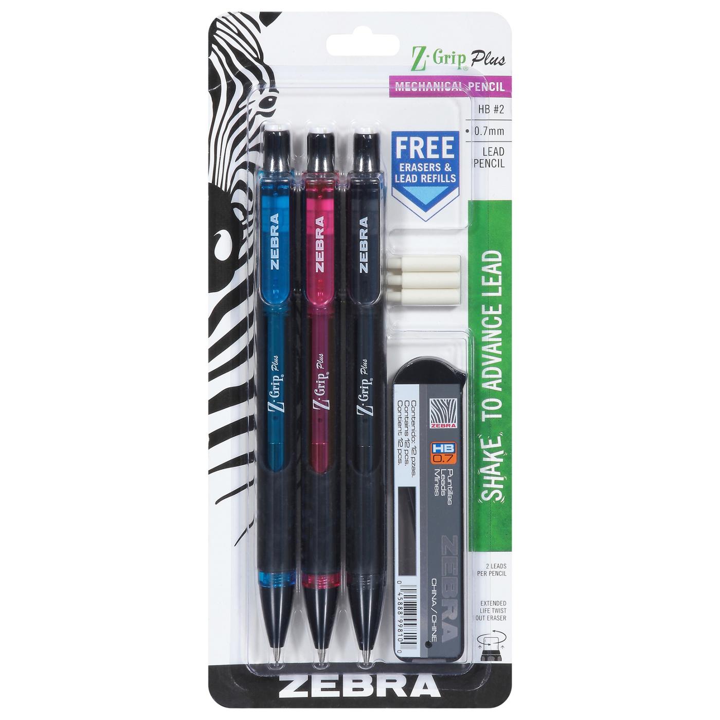 Zebra Z-Grip Plus 0.7mm Mechanical Pencils - Shop Pencils at H-E-B